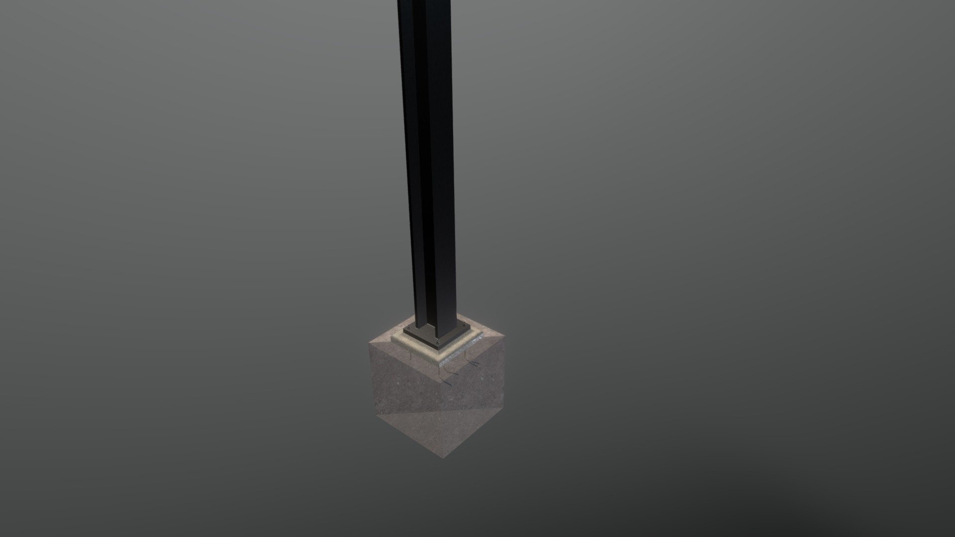Column Base Detail with Footing - 3D model by isolis3 [21f294d] - Sketchfab