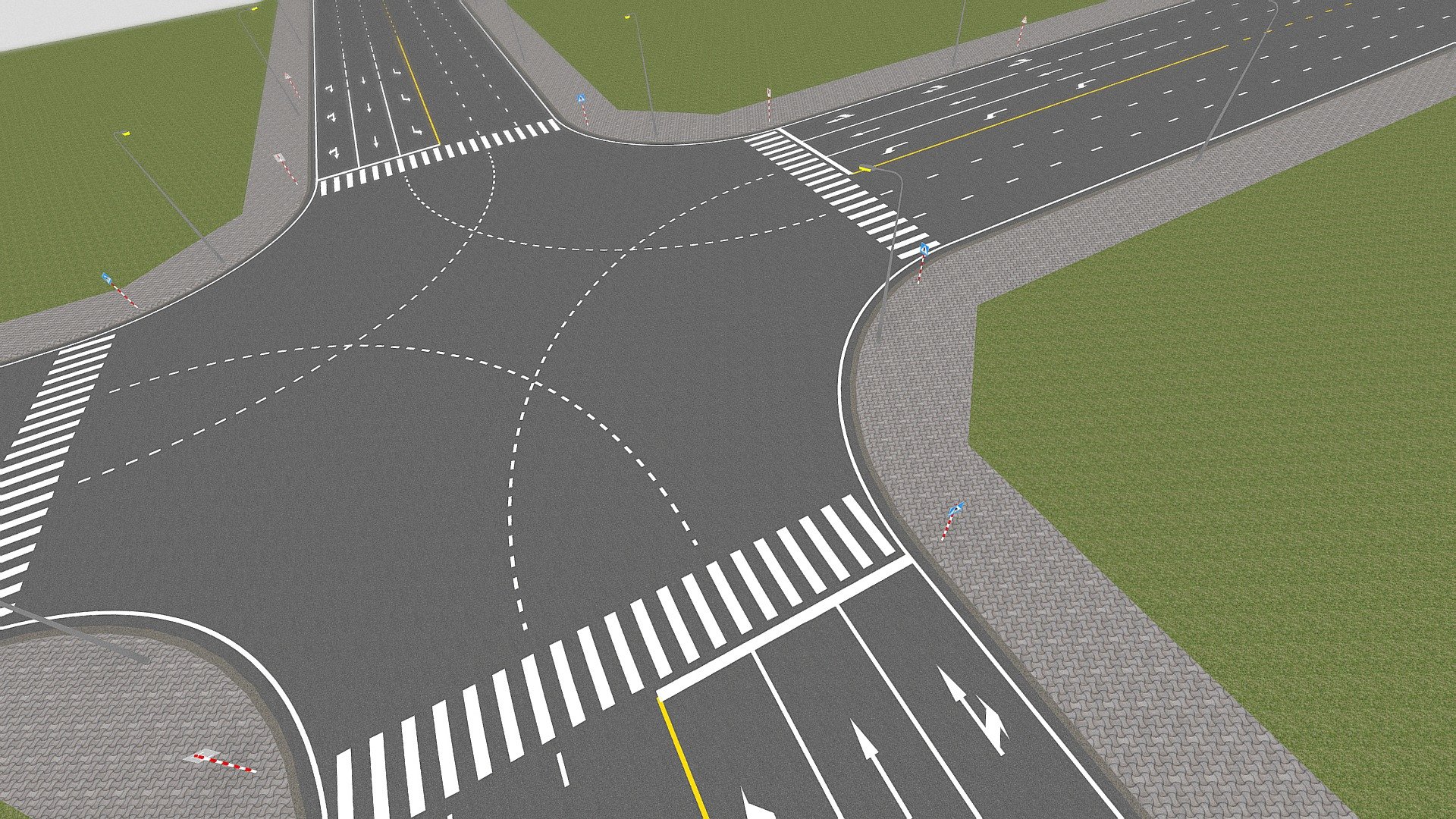 ADSCivil Intersection - 3D model by Baezeni [21f2953] - Sketchfab