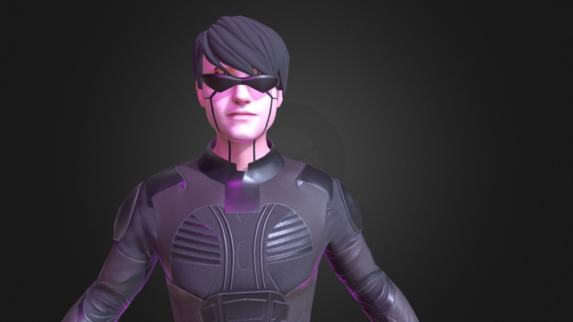 cyber character|rigged|Marcus2077 - Download Free 3D model by RRB ...