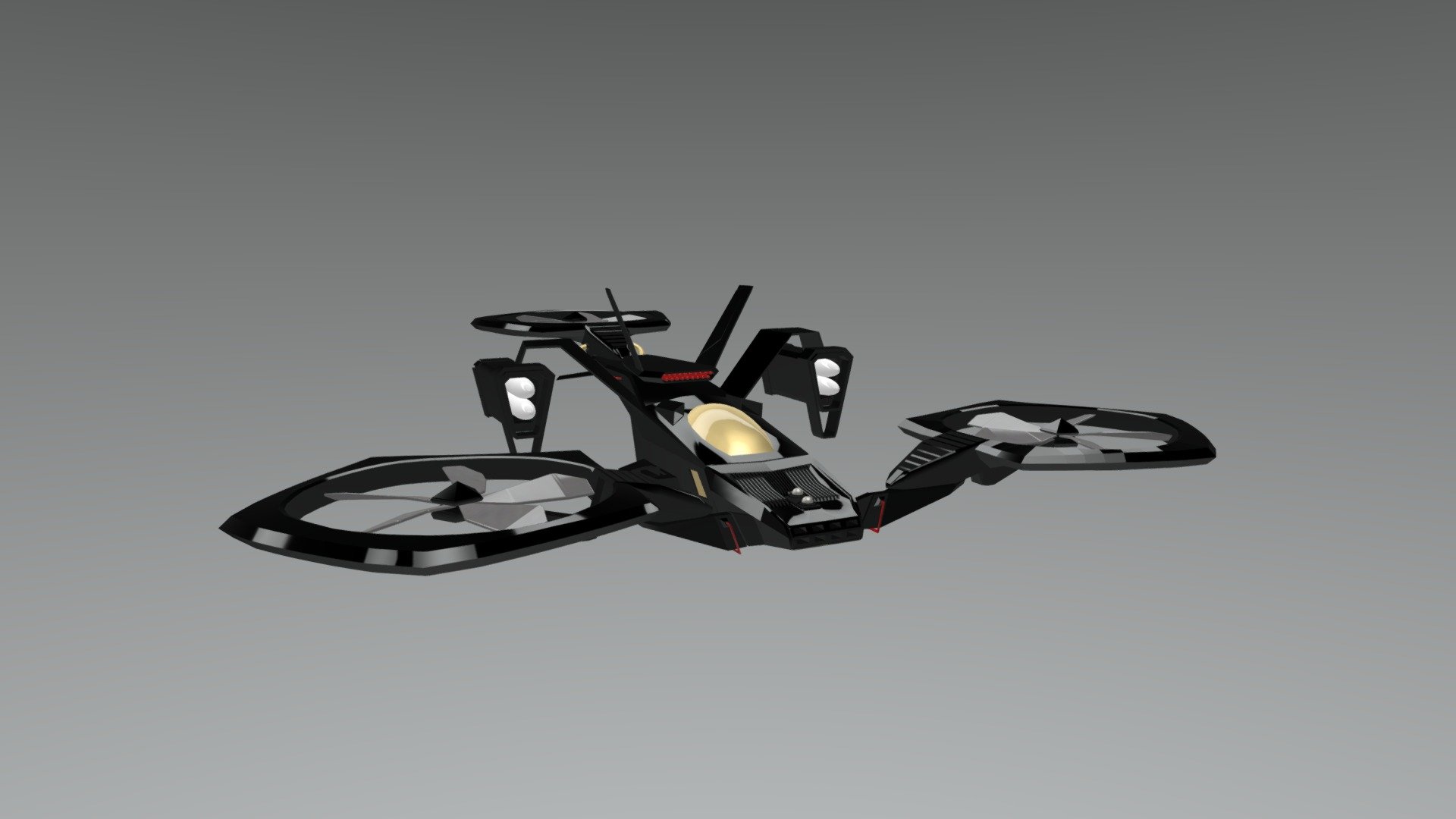 Tricopter spaceship - Download Free 3D model by rickslash [21f58d4 ...
