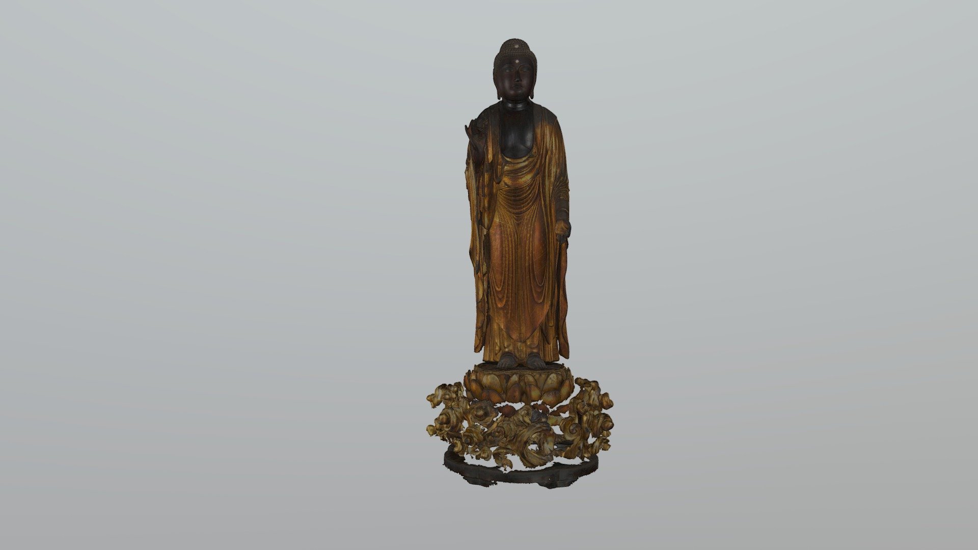 Amitābha (阿弥陀仏 Amida butsu; 阿弥陀如来 Amida nyorai) - 3D model by Spencer ...
