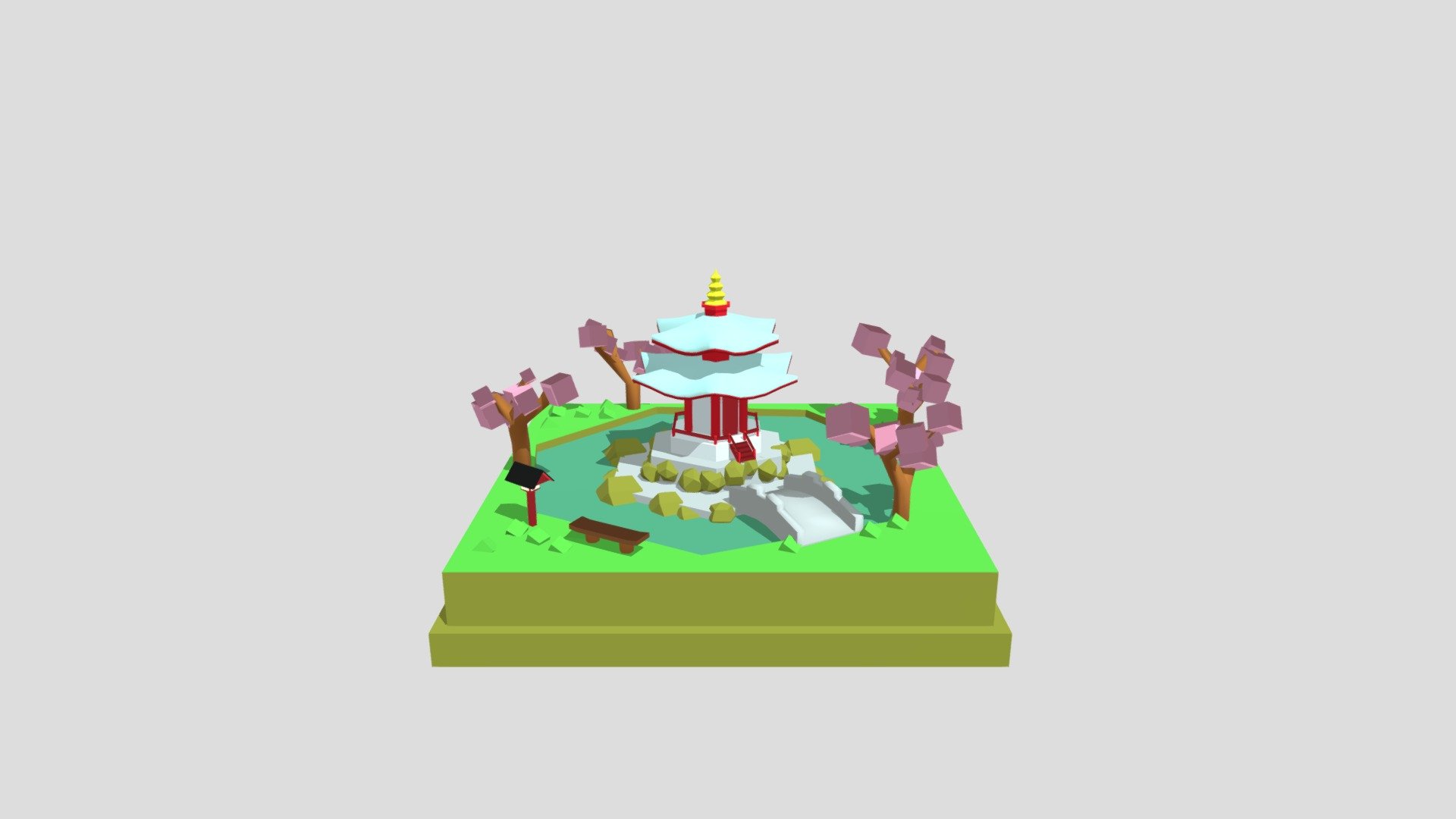 Simple Scene - Download Free 3D model by RonanSaerens [21fa16d] - Sketchfab