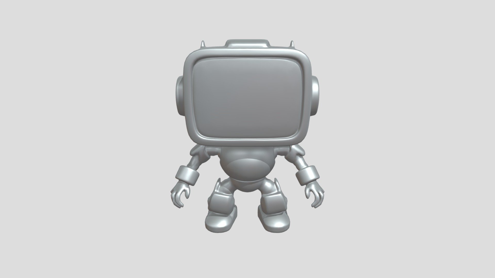 smiling cartoon robot - 3D model by Anujlrakash. [21ff313] - Sketchfab