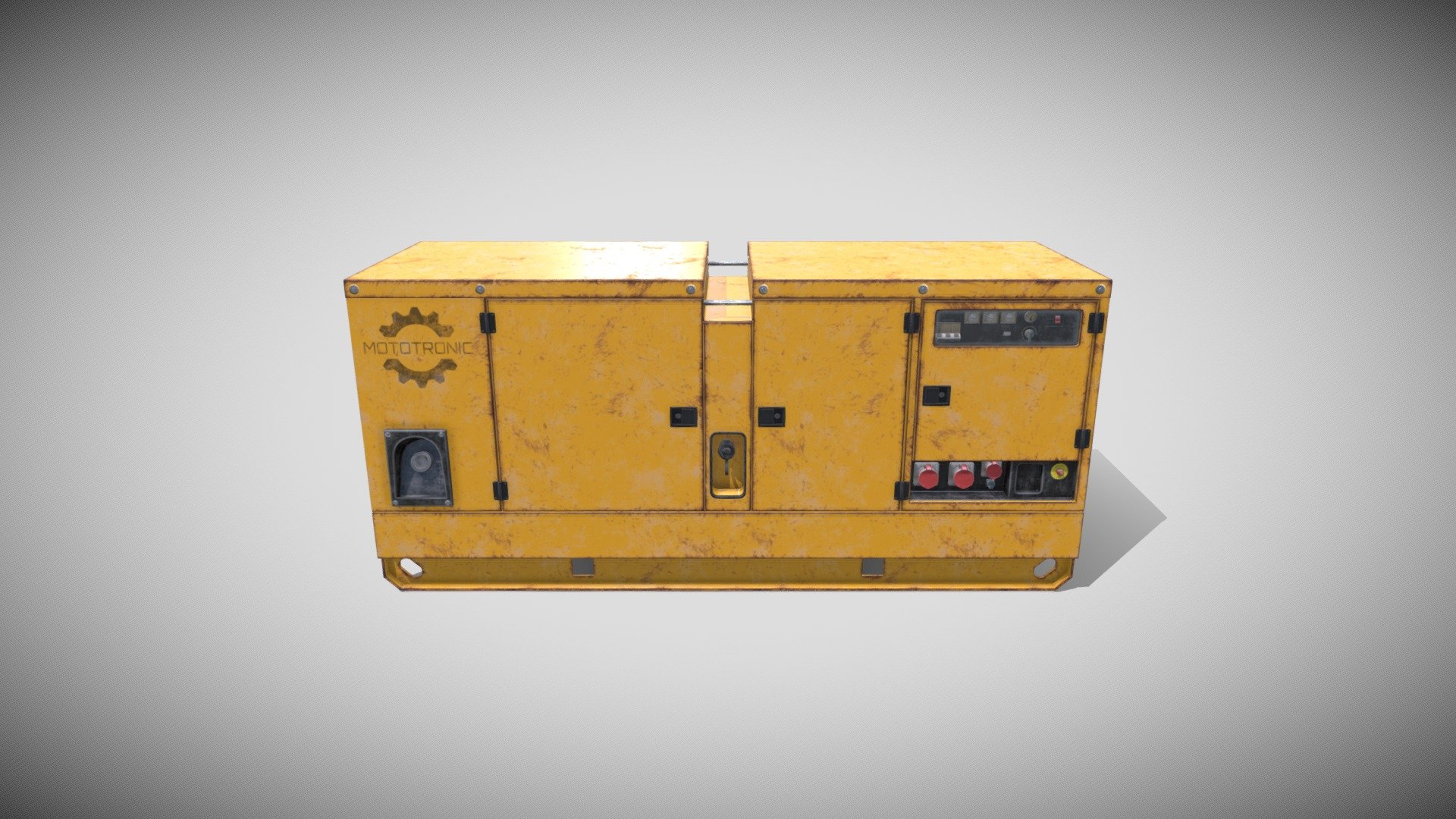 diesel generator - 3D model by DanielPeters [22012ea] - Sketchfab