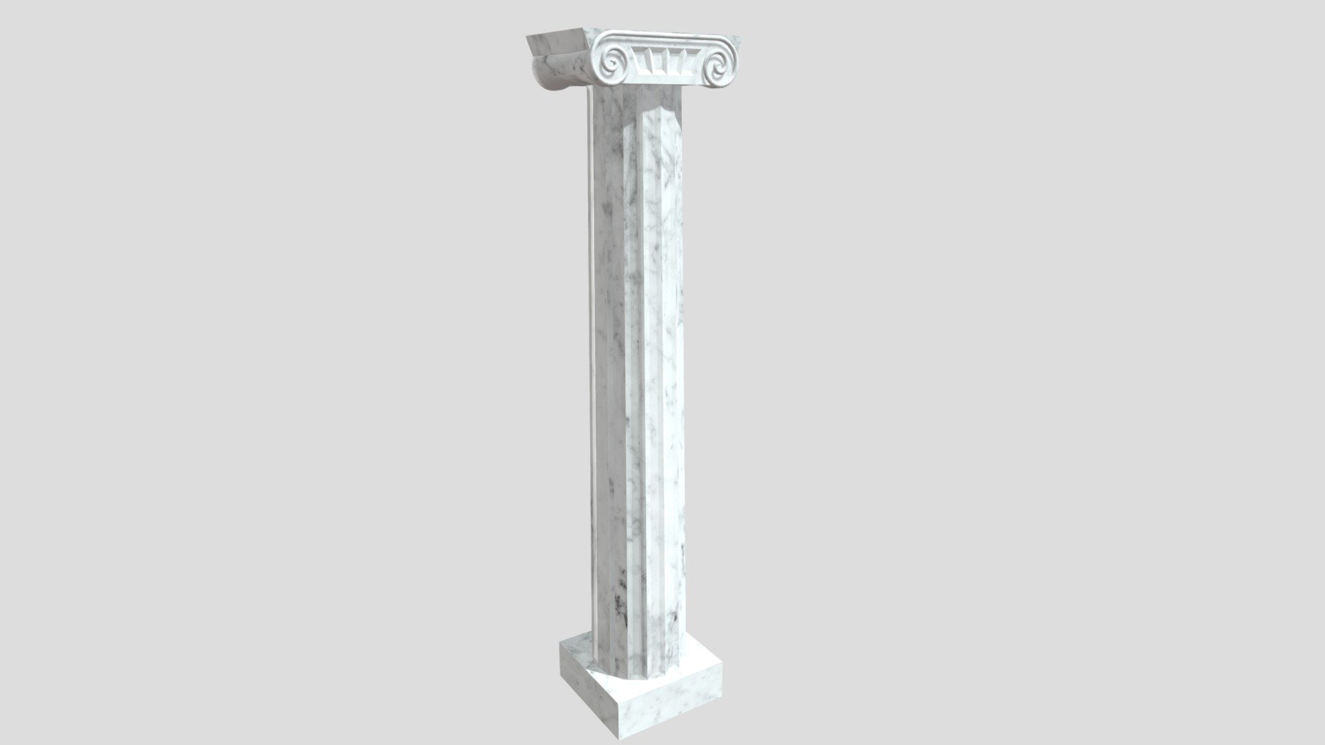 Free simple Ionic column - Colonne ionique - Download Free 3D model by ...