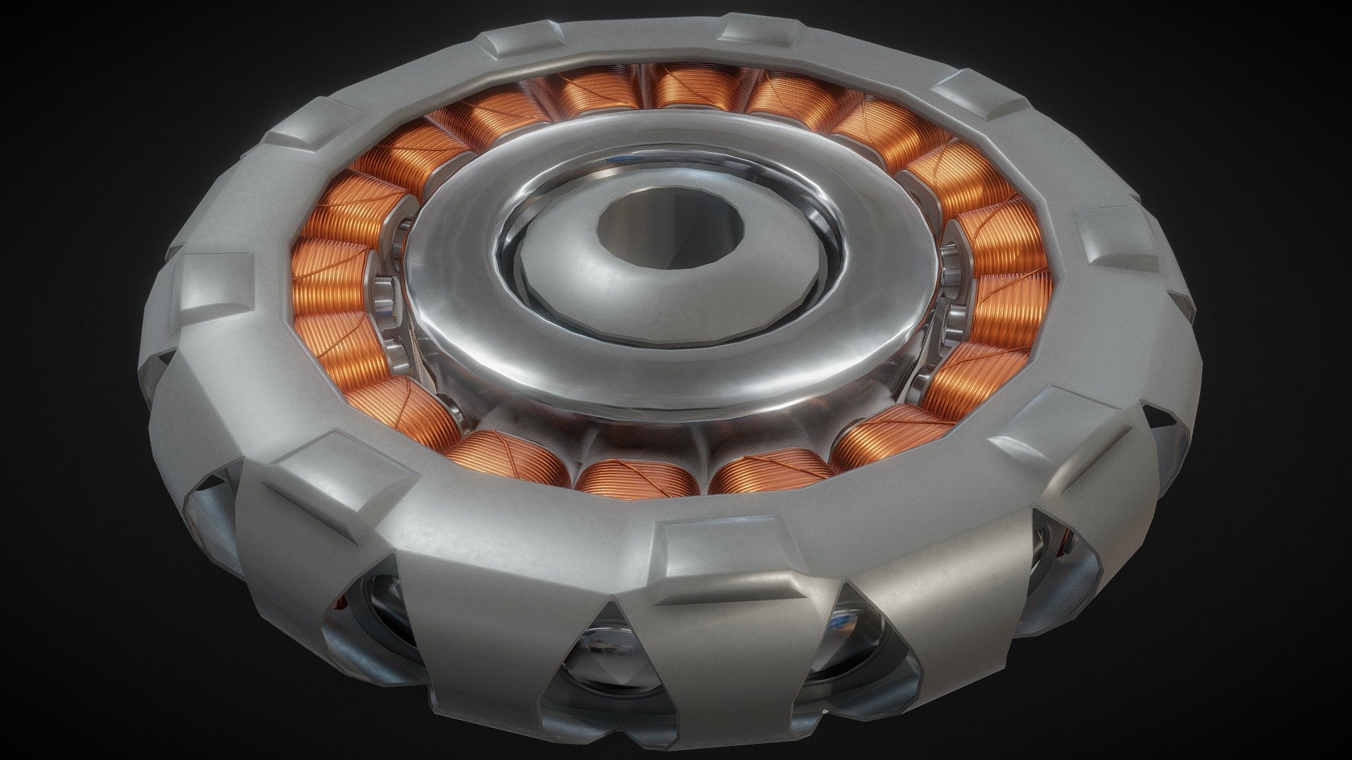 Electric Motor - Download Free 3D model by XploRXR [2204cb4] - Sketchfab