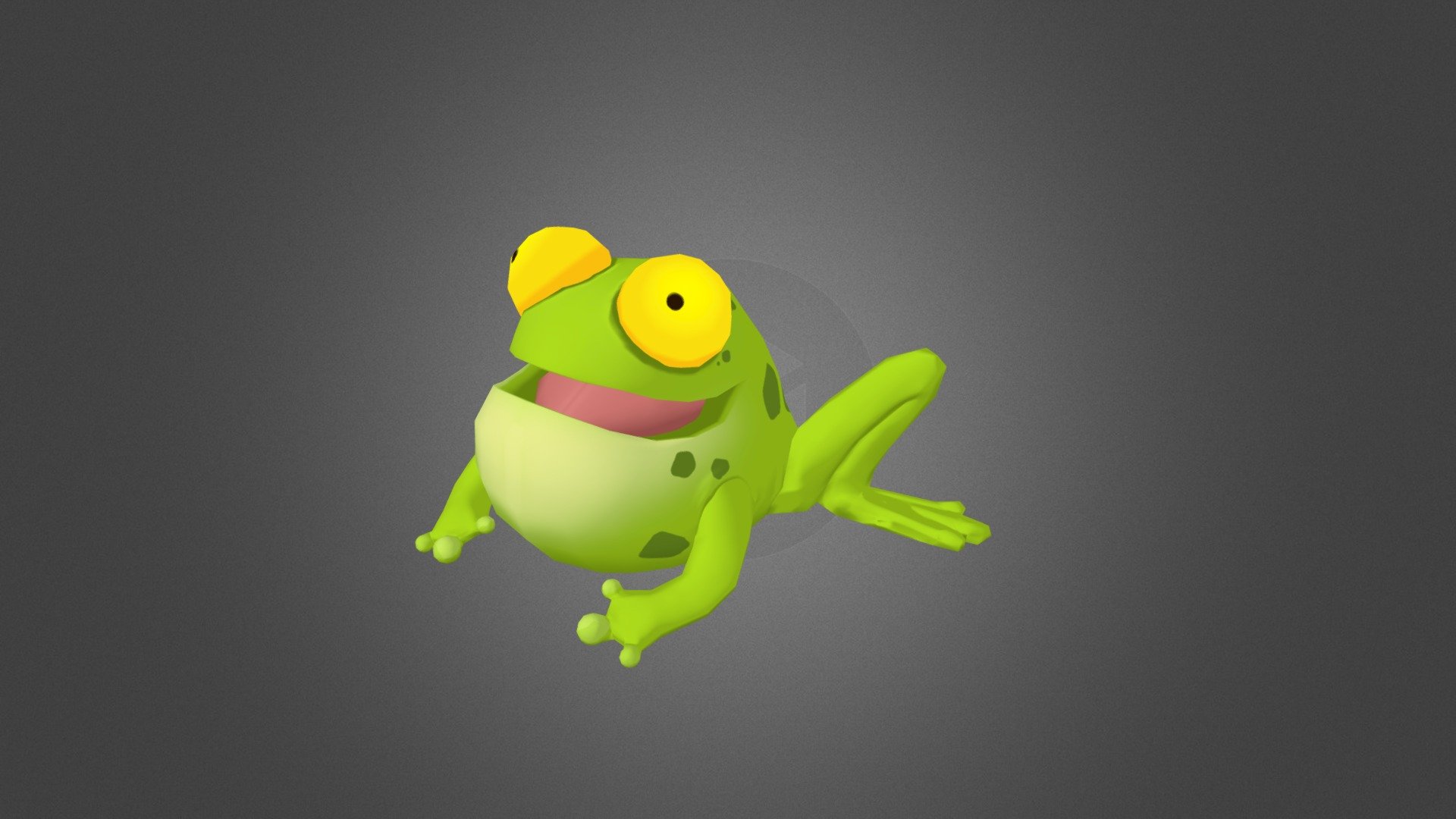 Toon_low_frog - 3D model by larryhlistoff [22081da] - Sketchfab
