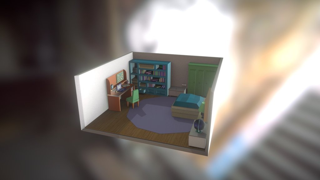 MY ROOM - 3D model by LUYiJiN [220910e] - Sketchfab