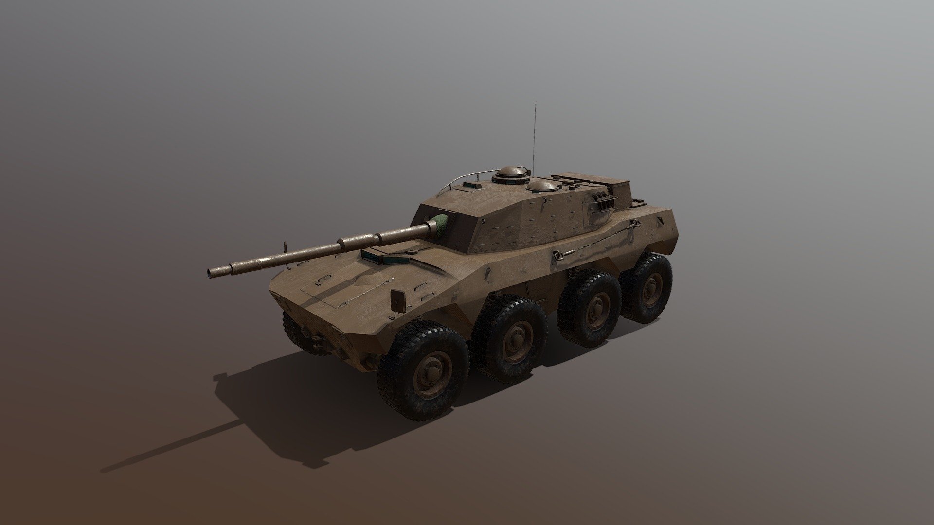 Rooikat-76 (SADF) - Buy Royalty Free 3D model by ARMSCor Studios ...