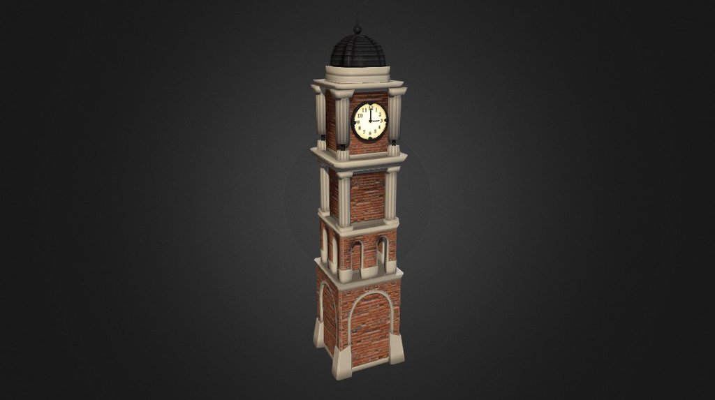 Clocktower - 3D model by Emily Pich (@pichemily) [220cc6a] - Sketchfab