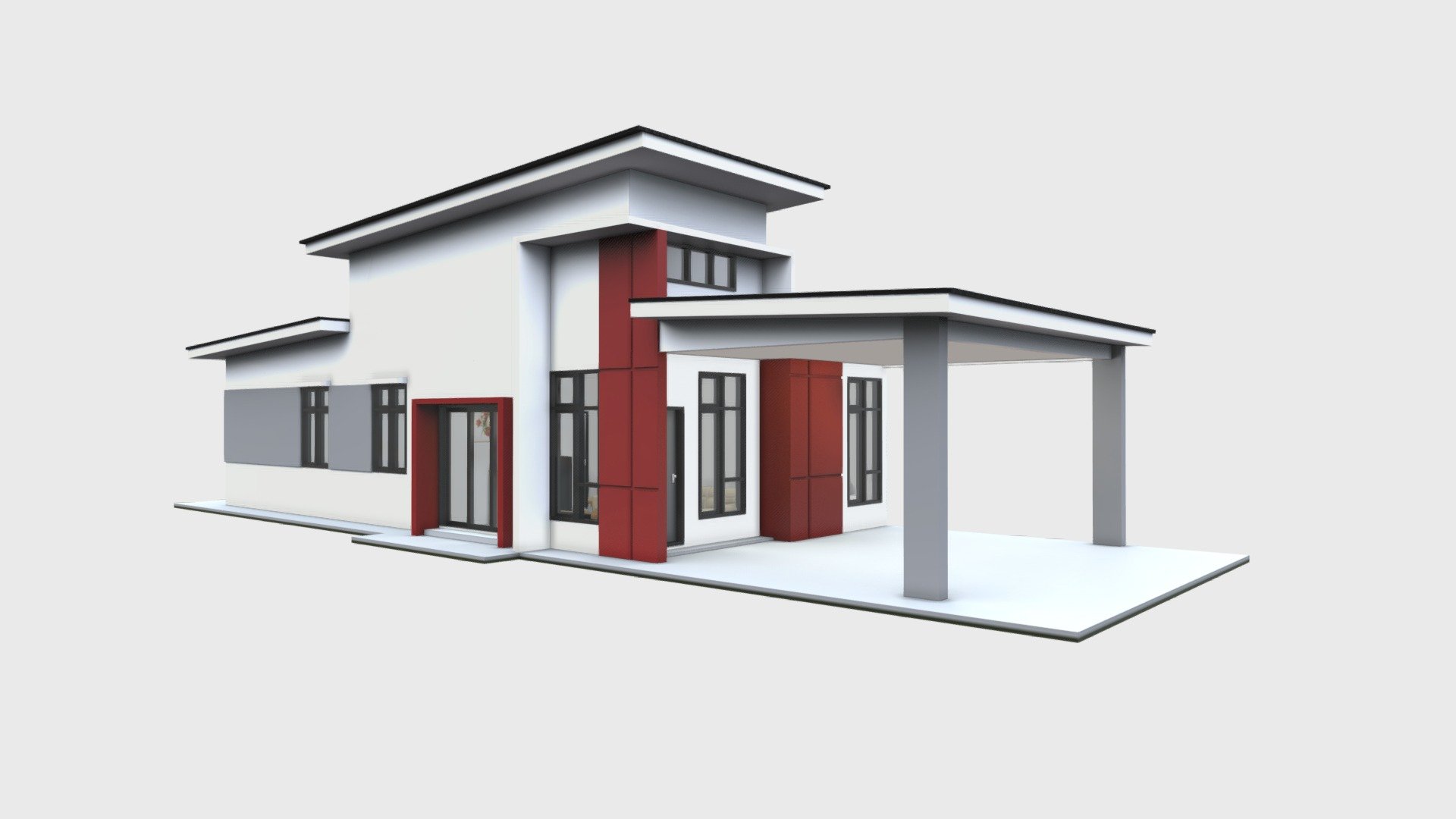 Corner Lot Terrace Houses (Malaysia) - 3D model by Cyform_Studio ...