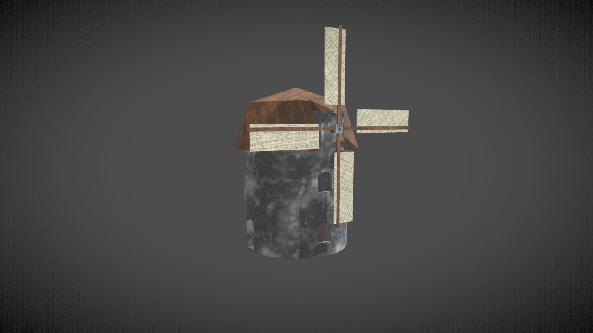 Windmill With Animation - 3D model by BenDawson [220f807] - Sketchfab