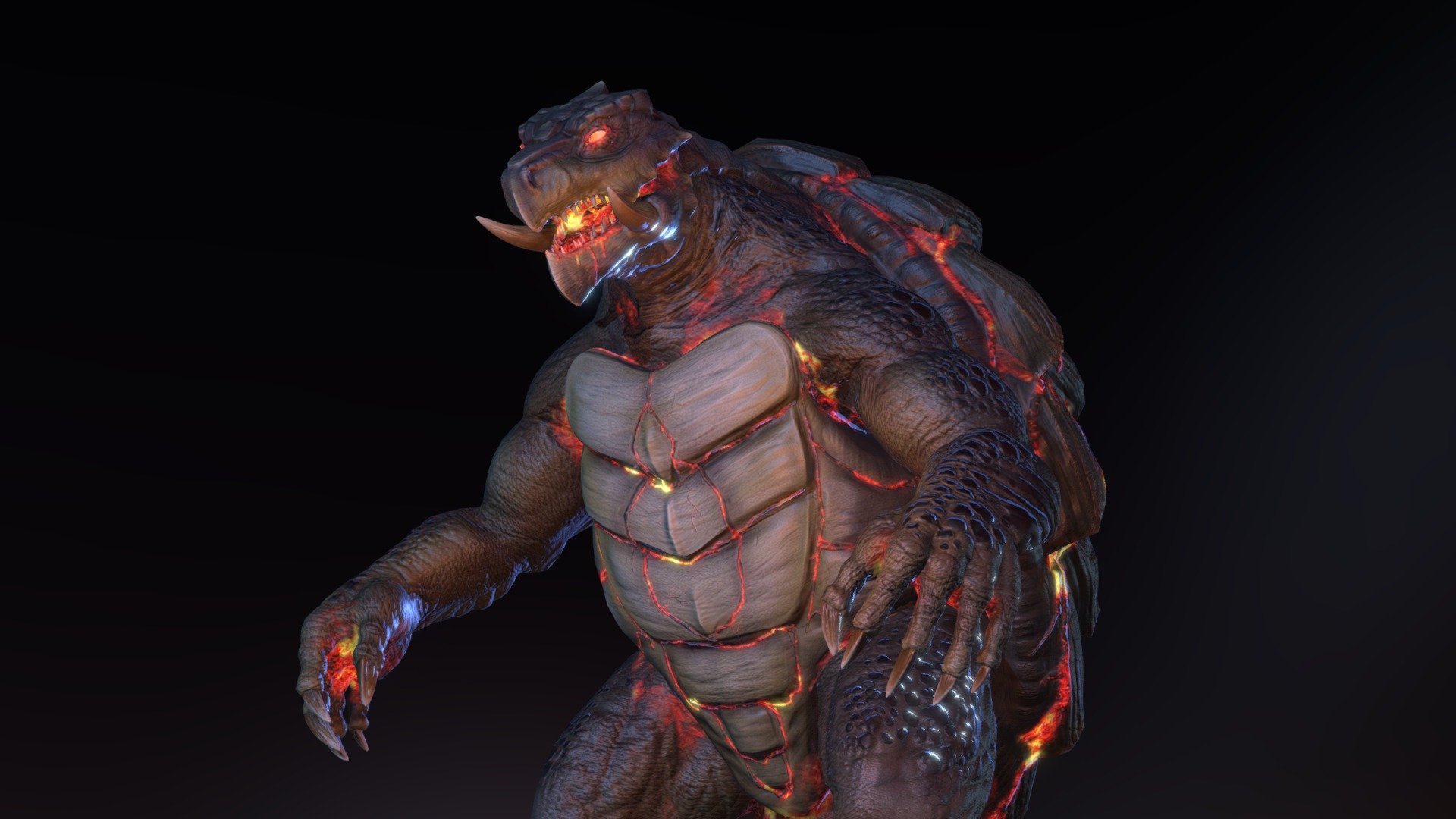 Kaiju - 3D model by Zuno Liu (@zuno0520) [221114c] - Sketchfab