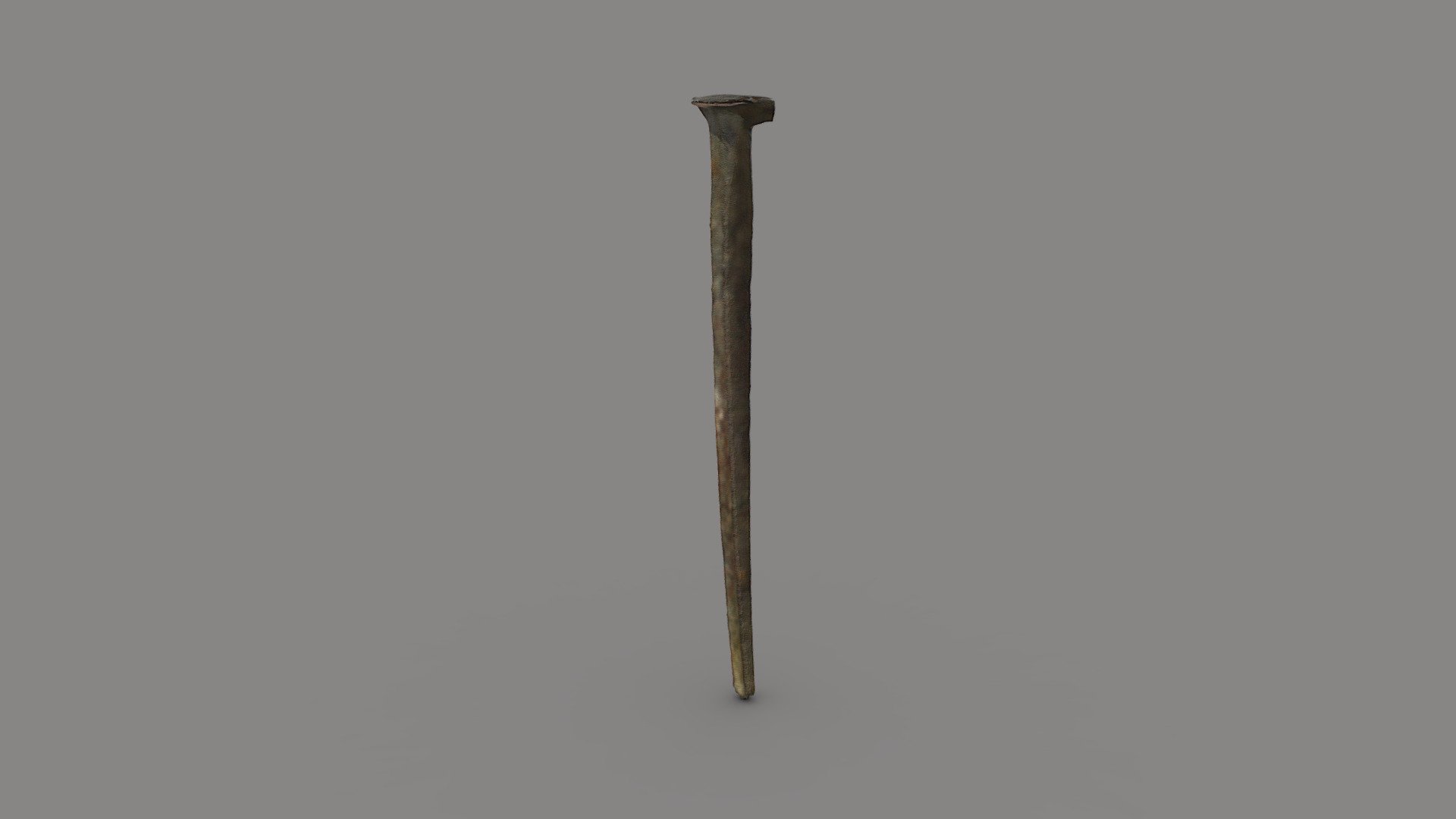 Machine-cut nail with a hand wrought head - 3D model by The Herring Run ...