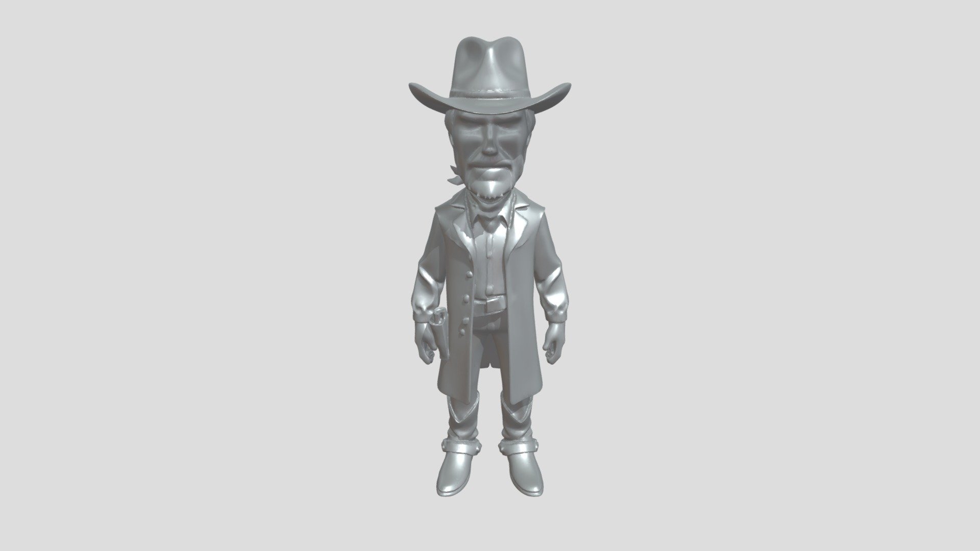 cartoon cowboy character in western attire - 3D model by raphael ...