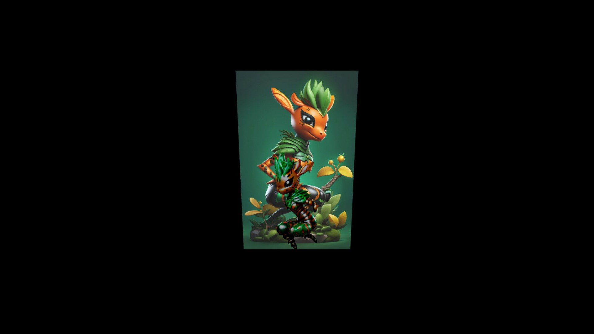 The image is a cartoon character holding a flow - Download Free 3D ...