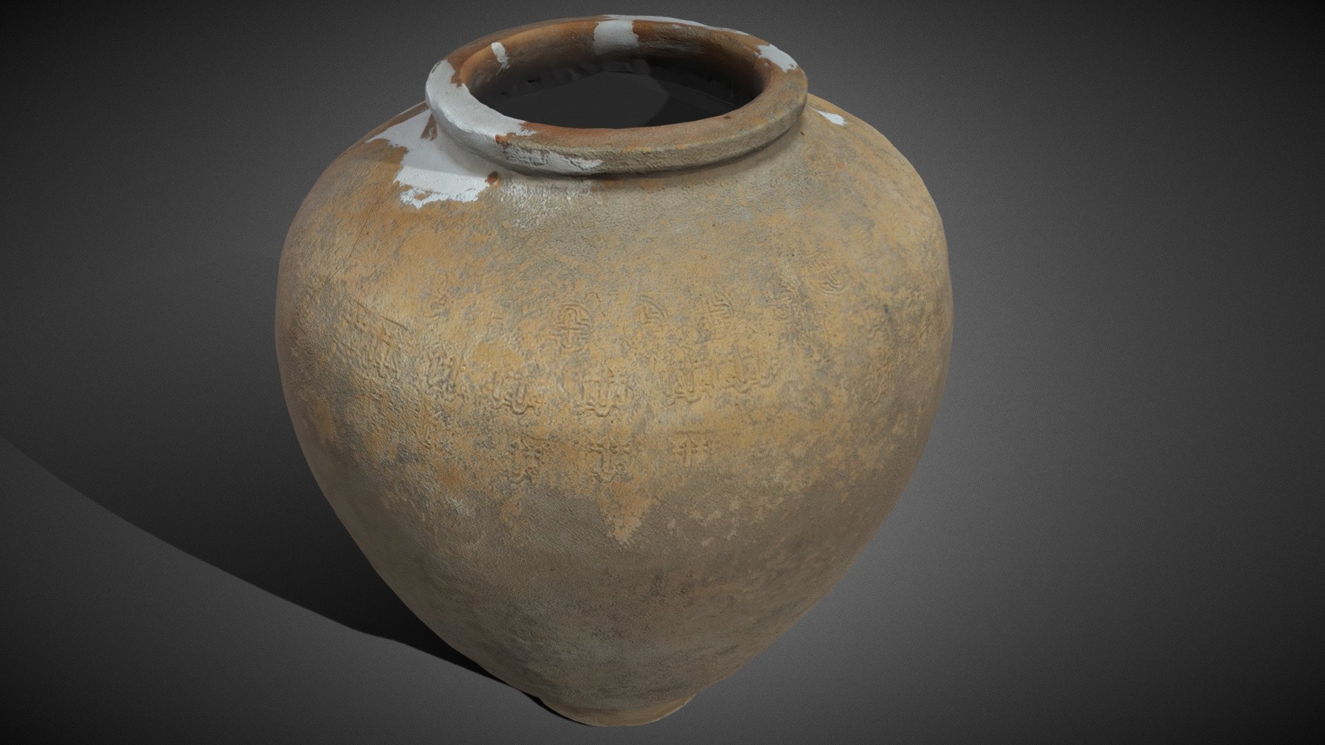 Ceramic jar with a stamp of a cross XIII c. - 3D model by RUTRUM ...