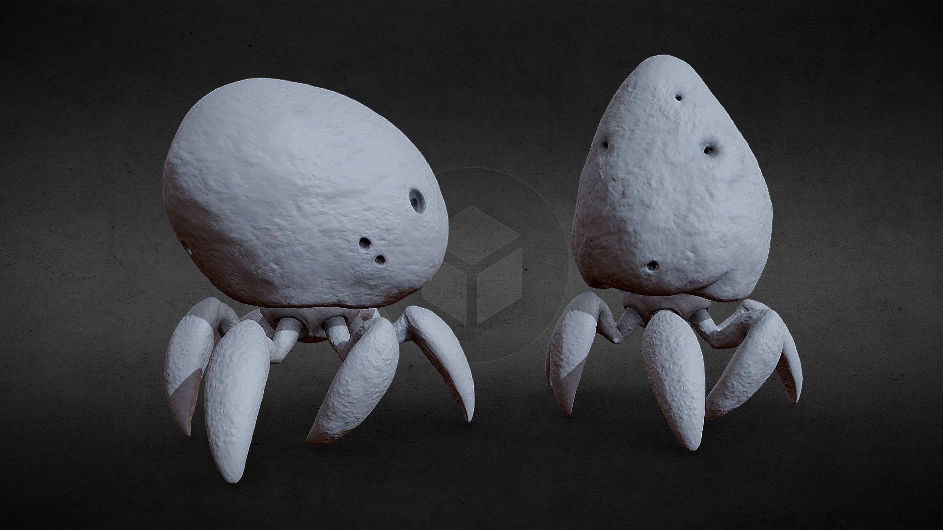 3D PRINTABLE CRAB ROCKS FROM THE MANDALORIAN - Buy Royalty Free 3D ...