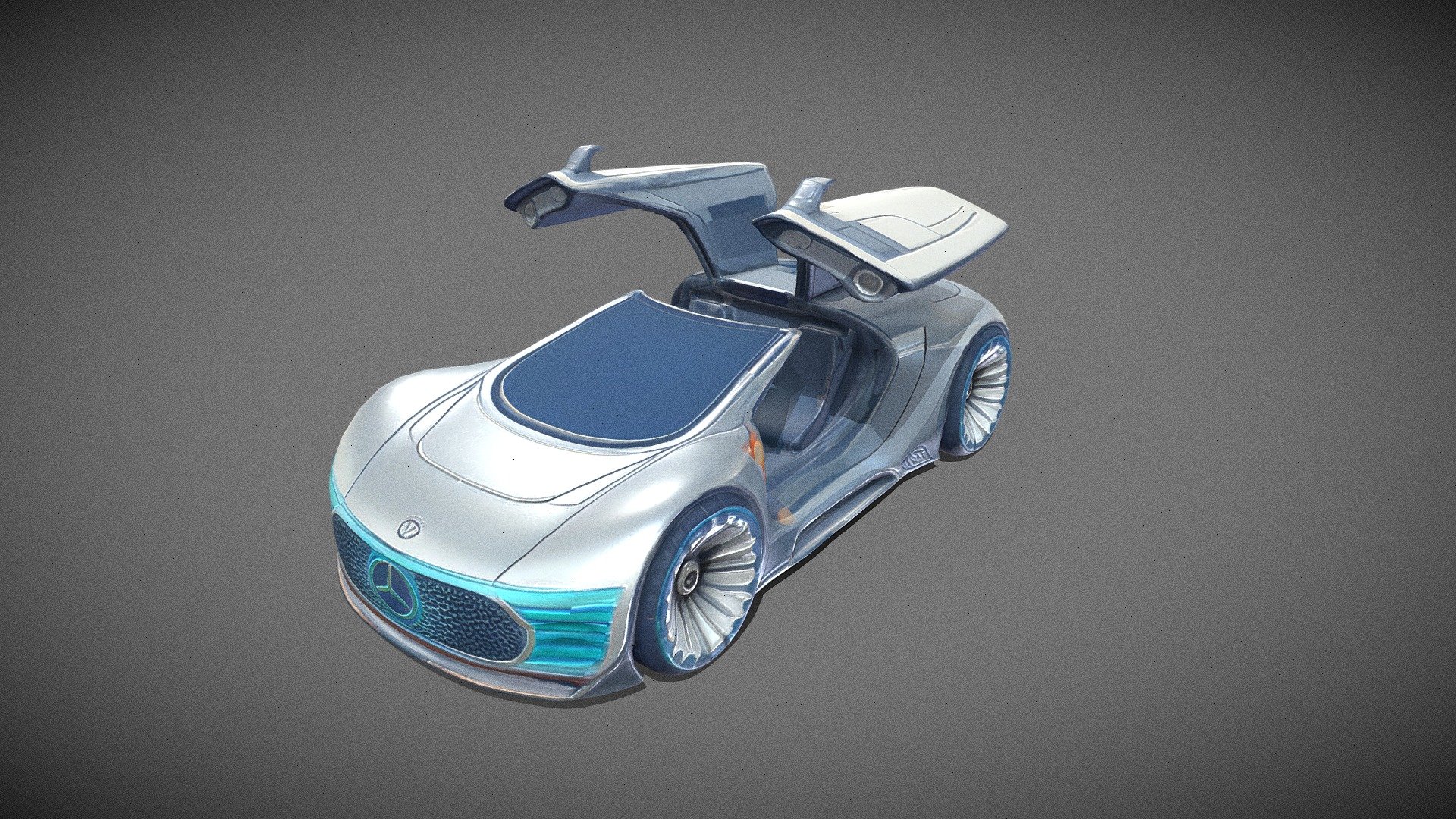 futuristic sport car - 3D model by VertaScan [22178ef] - Sketchfab