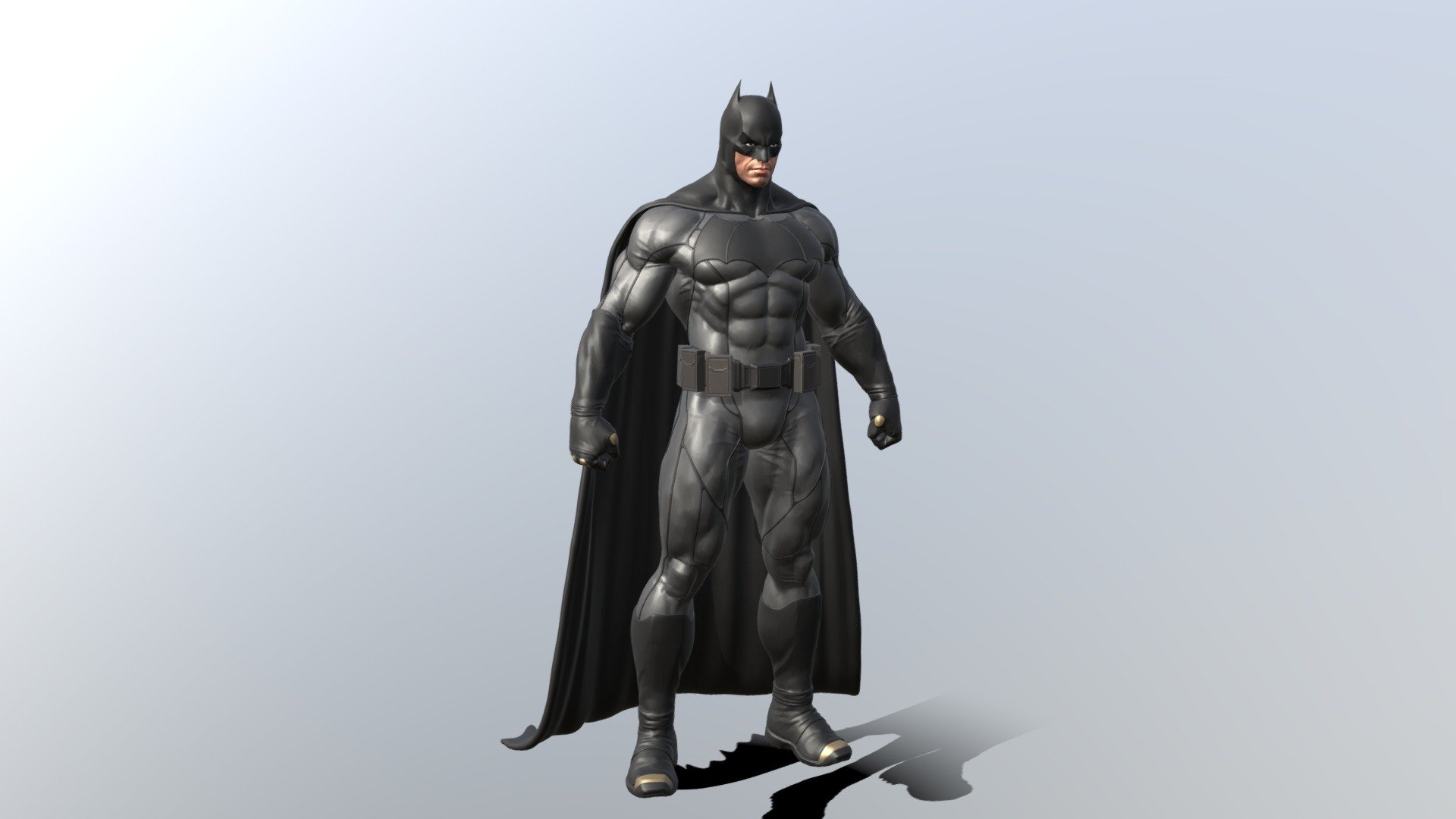 Batman from DC Comics OBJ file [EDITABLE] - Buy Royalty Free 3D model ...