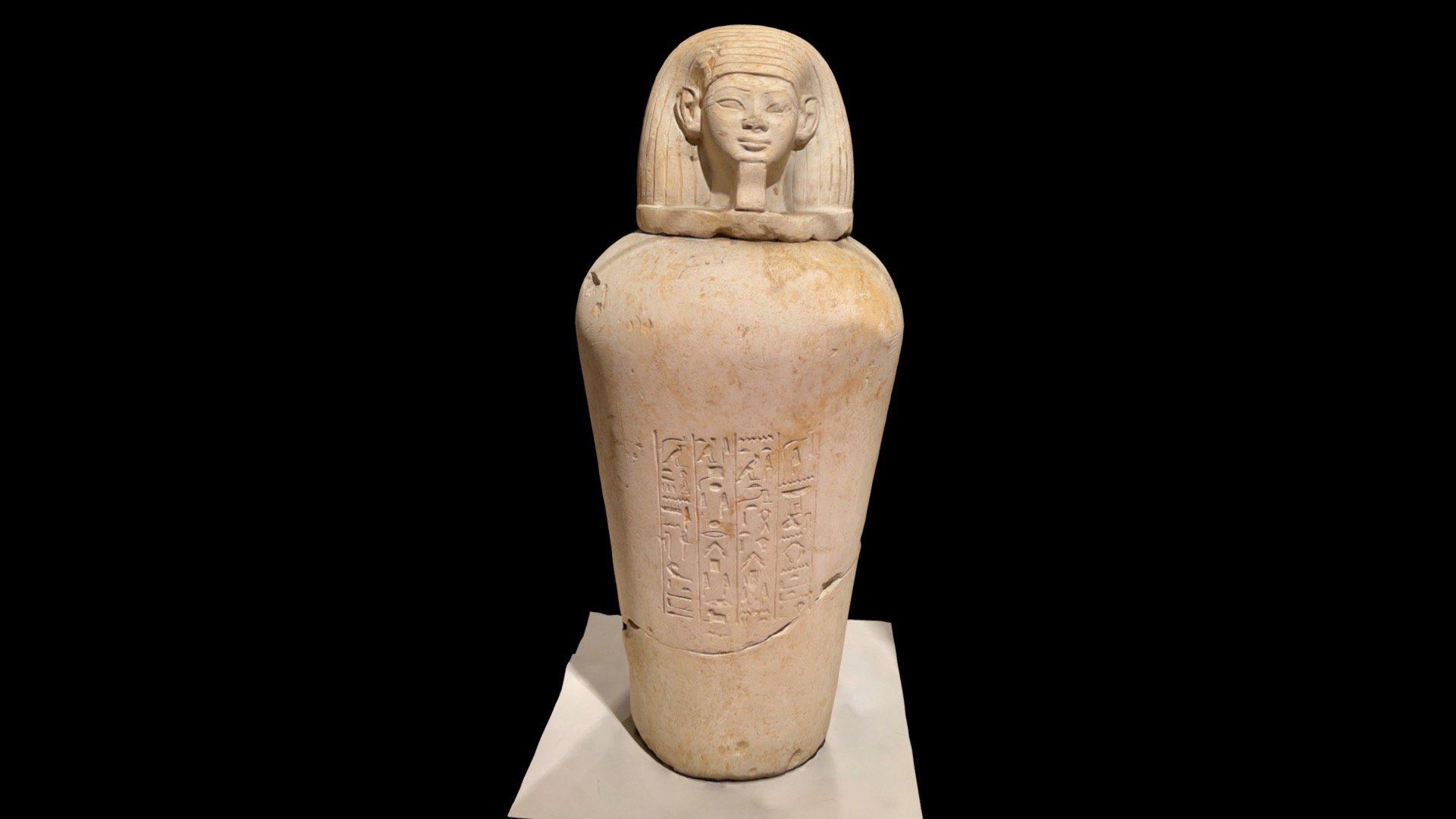 Canopic jar and lid of Userhat - Download Free 3D model by pmanuelian ...