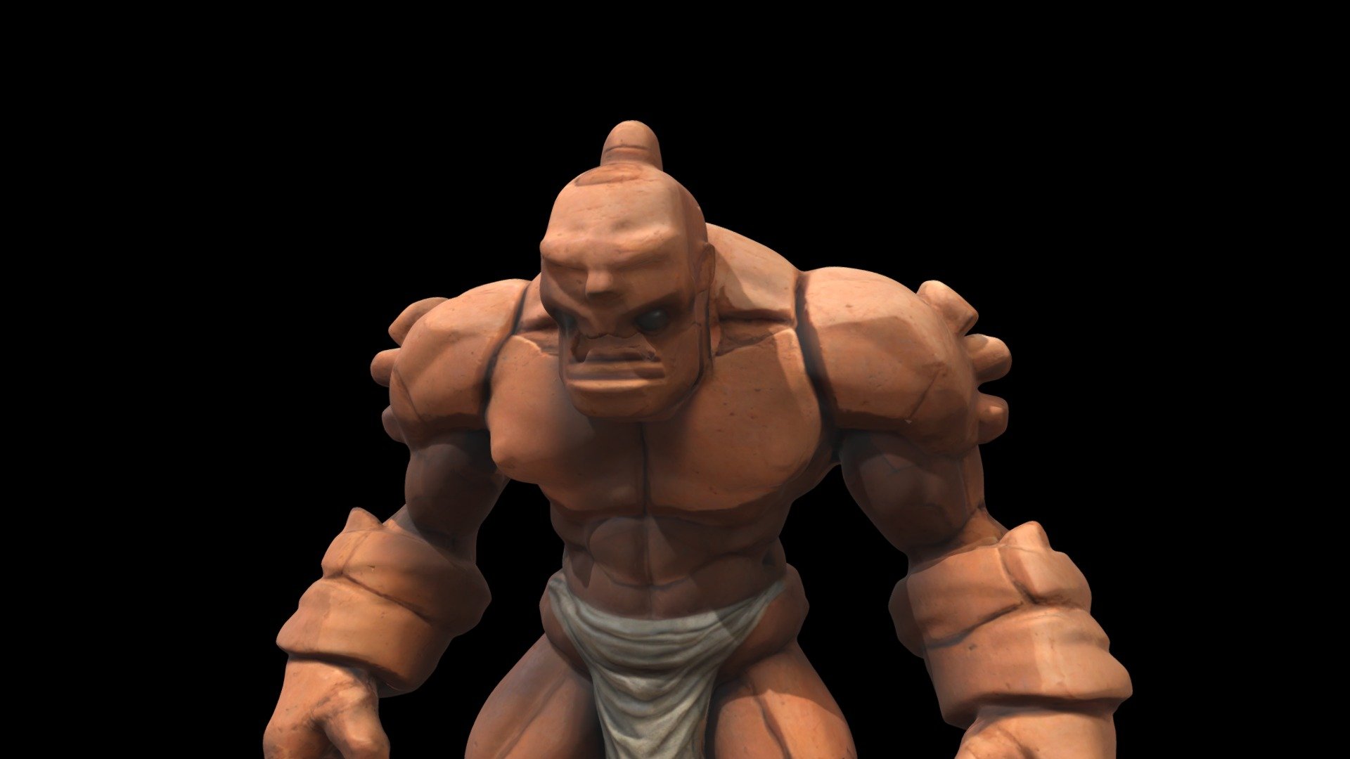 Red Clay Golem Gameready - Download Free 3D model by Trident.AI ...