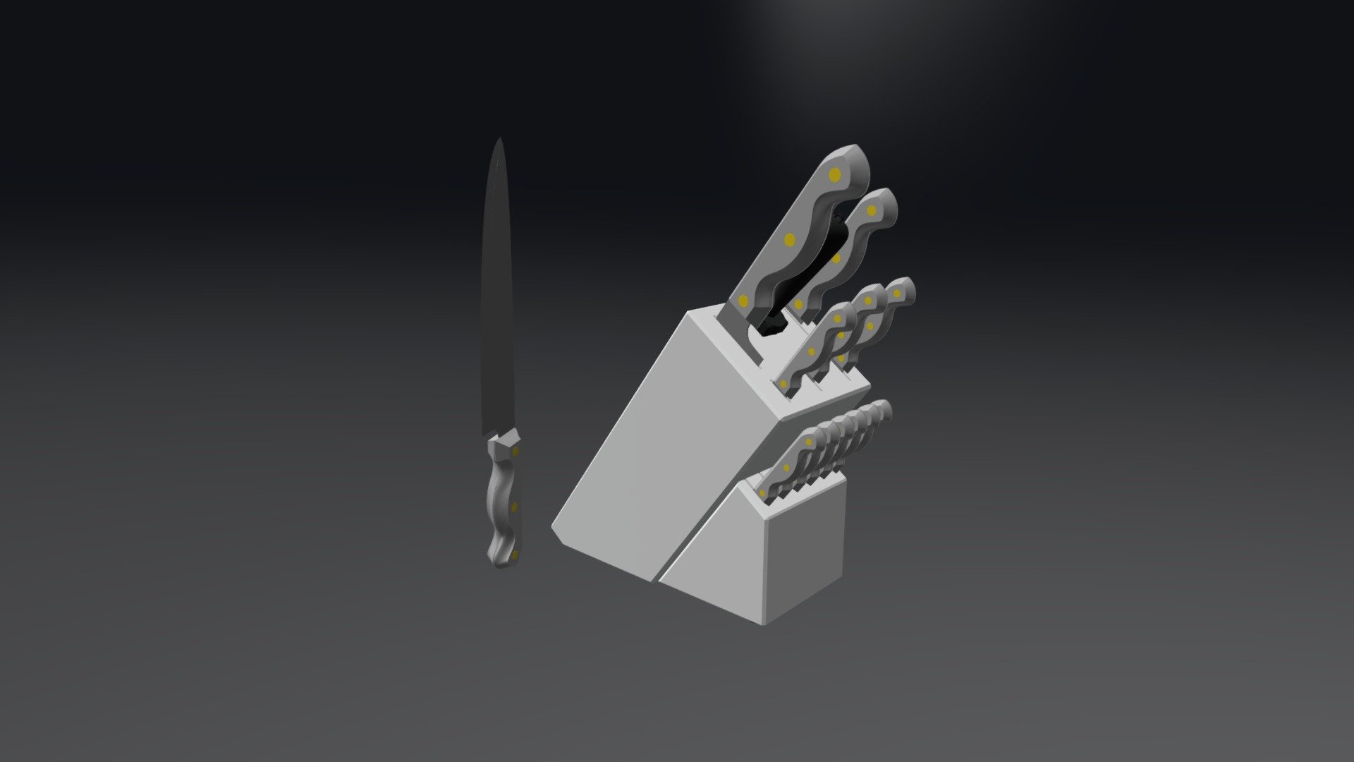 Knife stand - 3D model by SirHellsir [221b96c] - Sketchfab