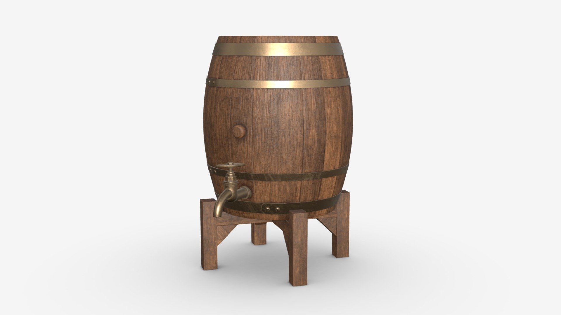 Wooden barrel for beer 02 - Buy Royalty Free 3D model by HQ3DMOD ...