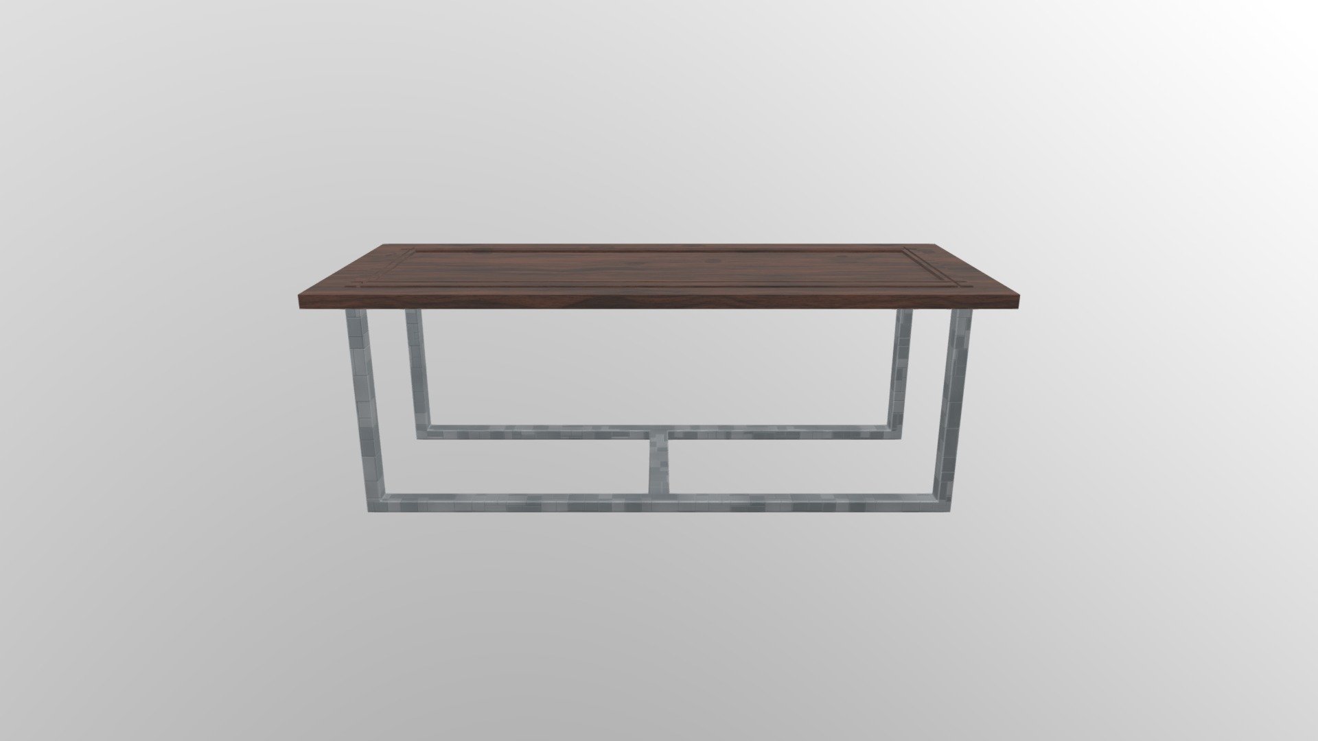 Wooden Table Low-poly 3D Model - 3D model by Bhuwan Khadka ...