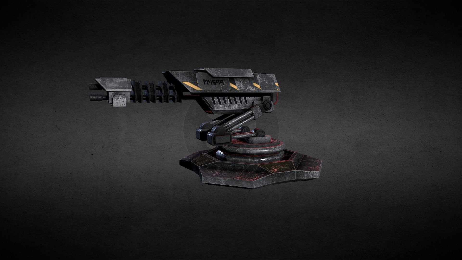 Low poly Turret - 3D model by MatheyRhio [2220336] - Sketchfab
