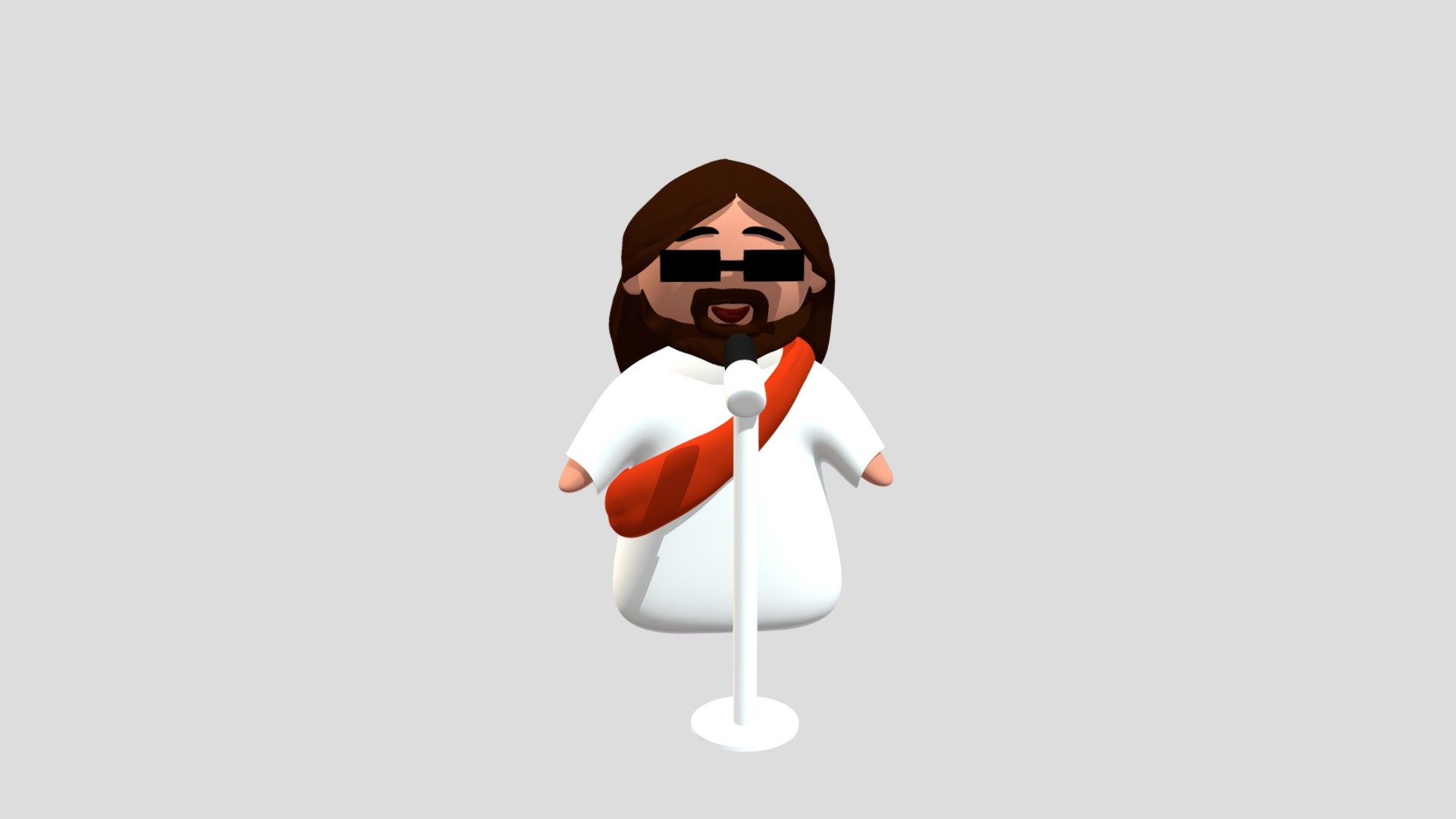 cute cartoon rapper god character - Download Free 3D model by pikabuka6 ...