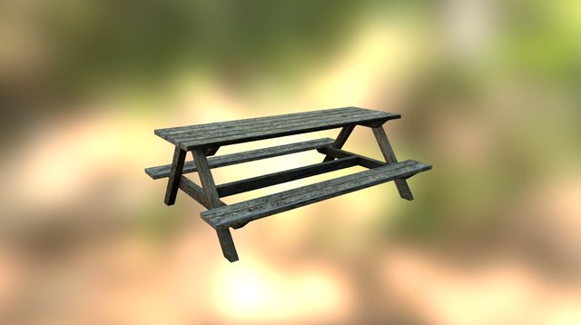 Picknicktable 3D models - Sketchfab