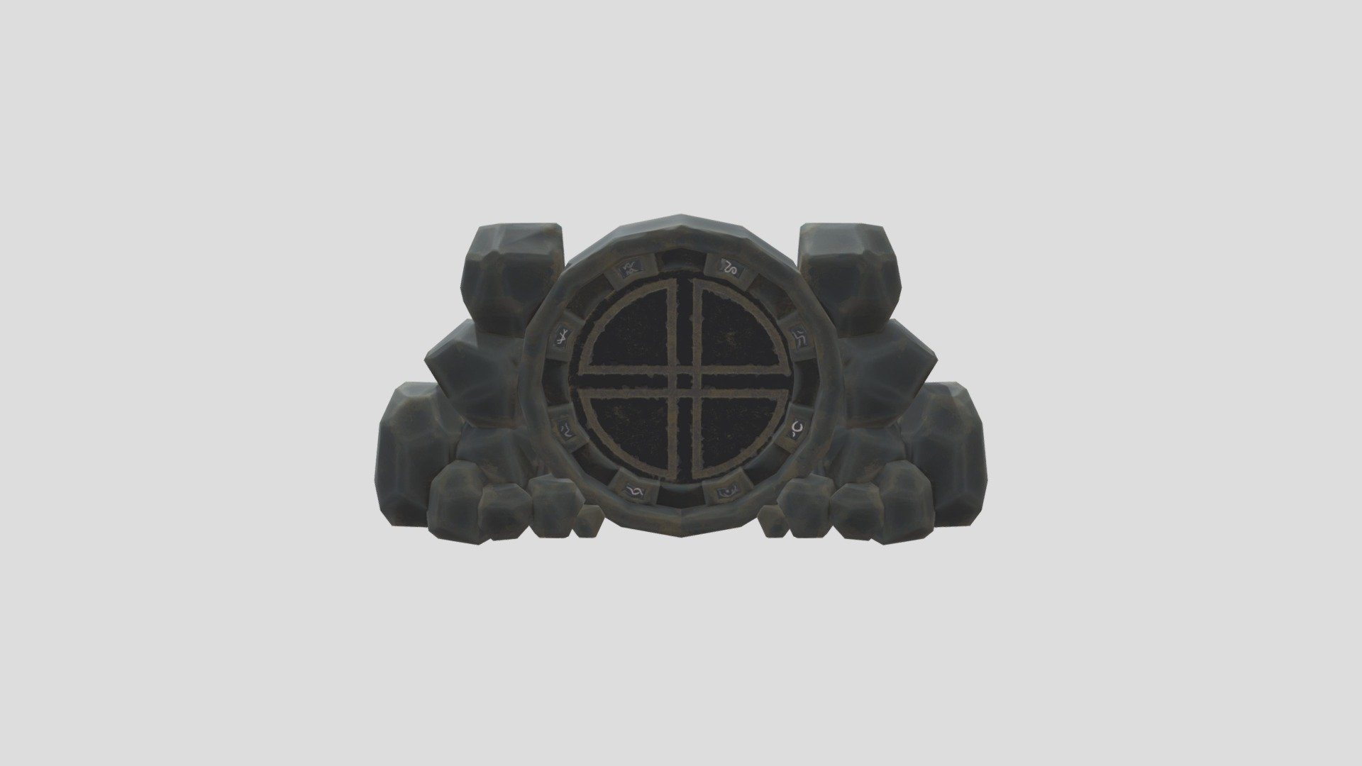 Temple cave door - 3D model by NamelessReshi [2223242] - Sketchfab