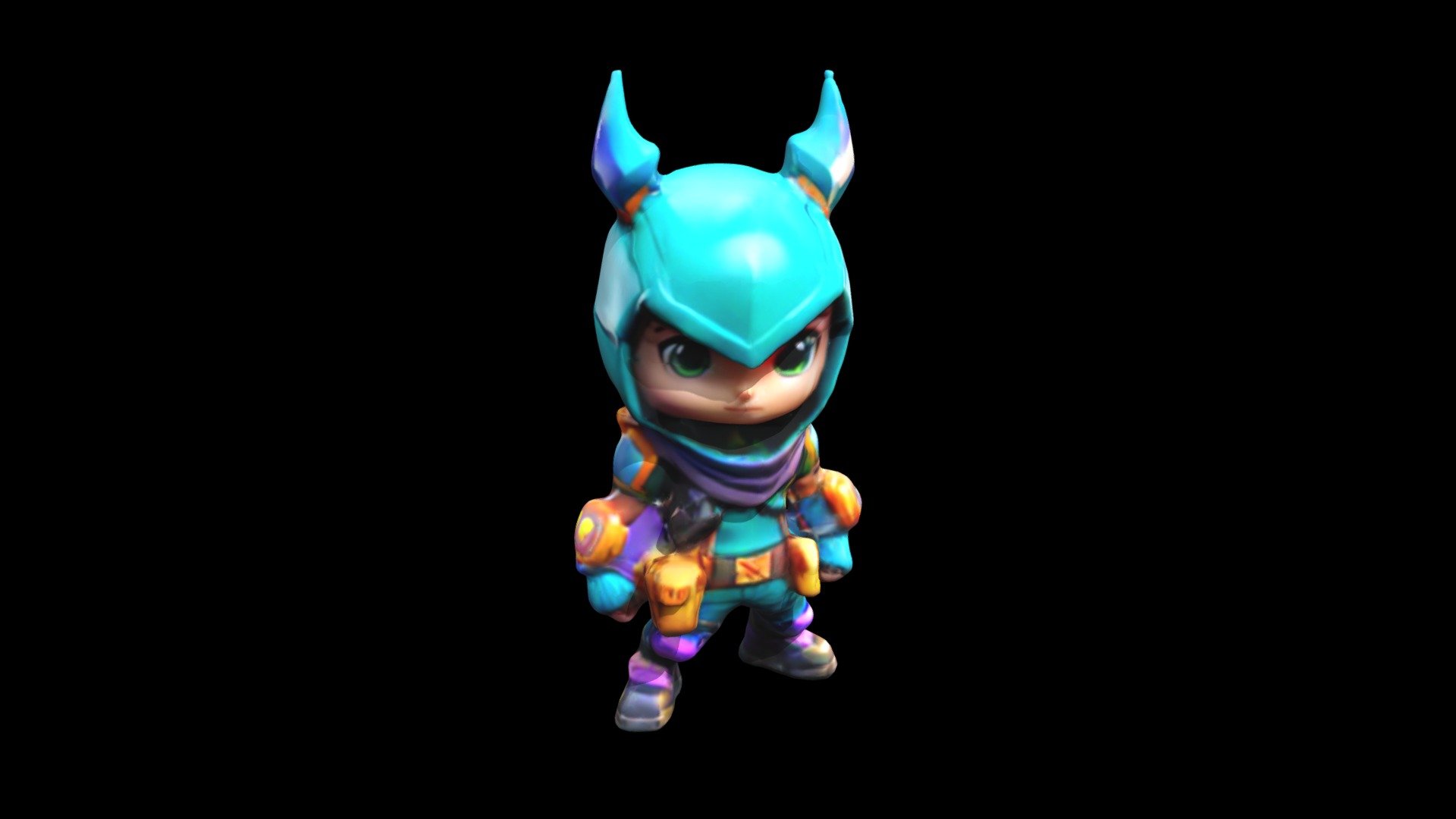 Sword & Guts Blue Knight figurine with azure hel - Download Free 3D ...