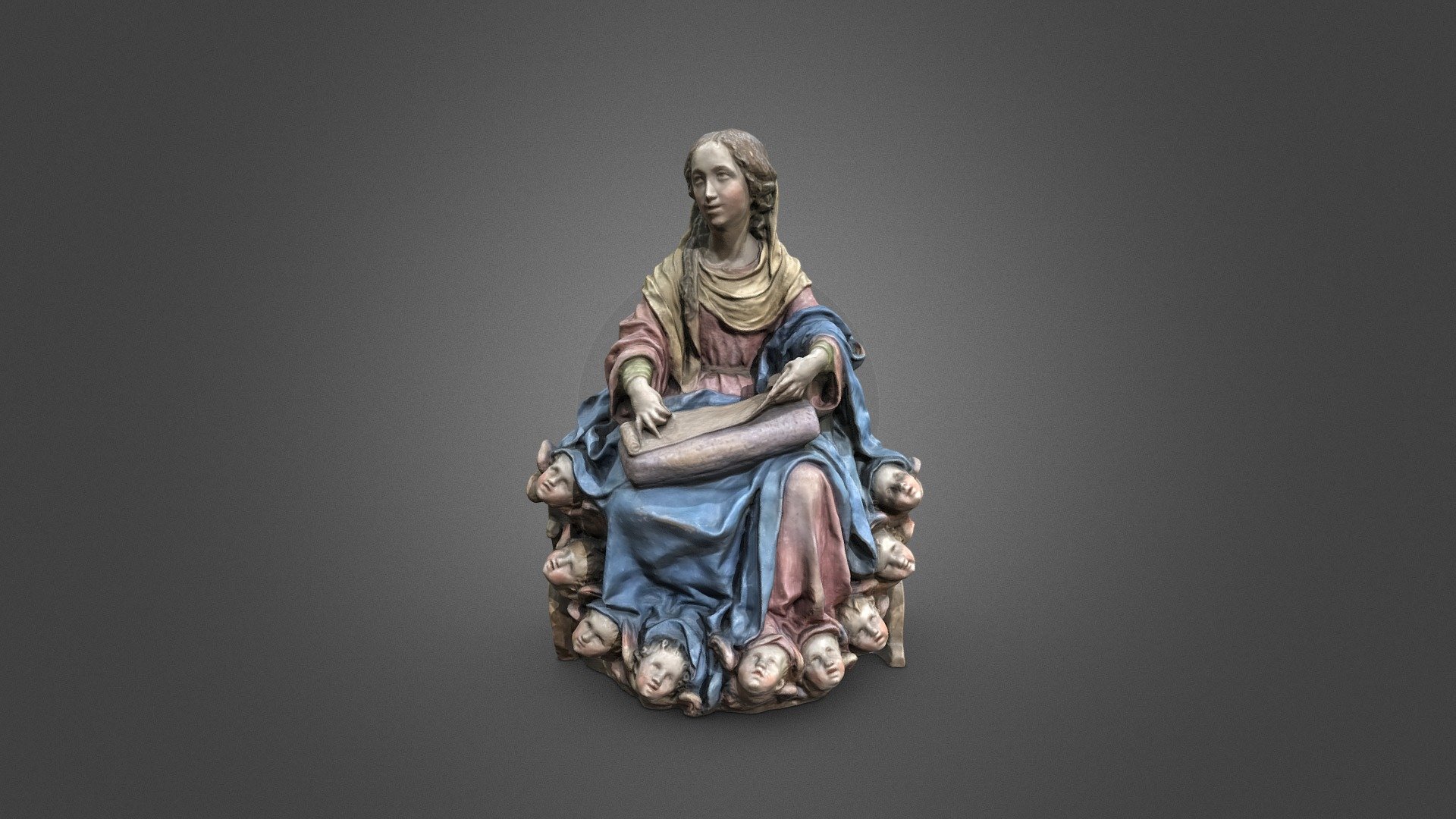 Virgen Cosiendo, Luisa Roldán - 3D model by Héctor Fonseca (@hjft ...