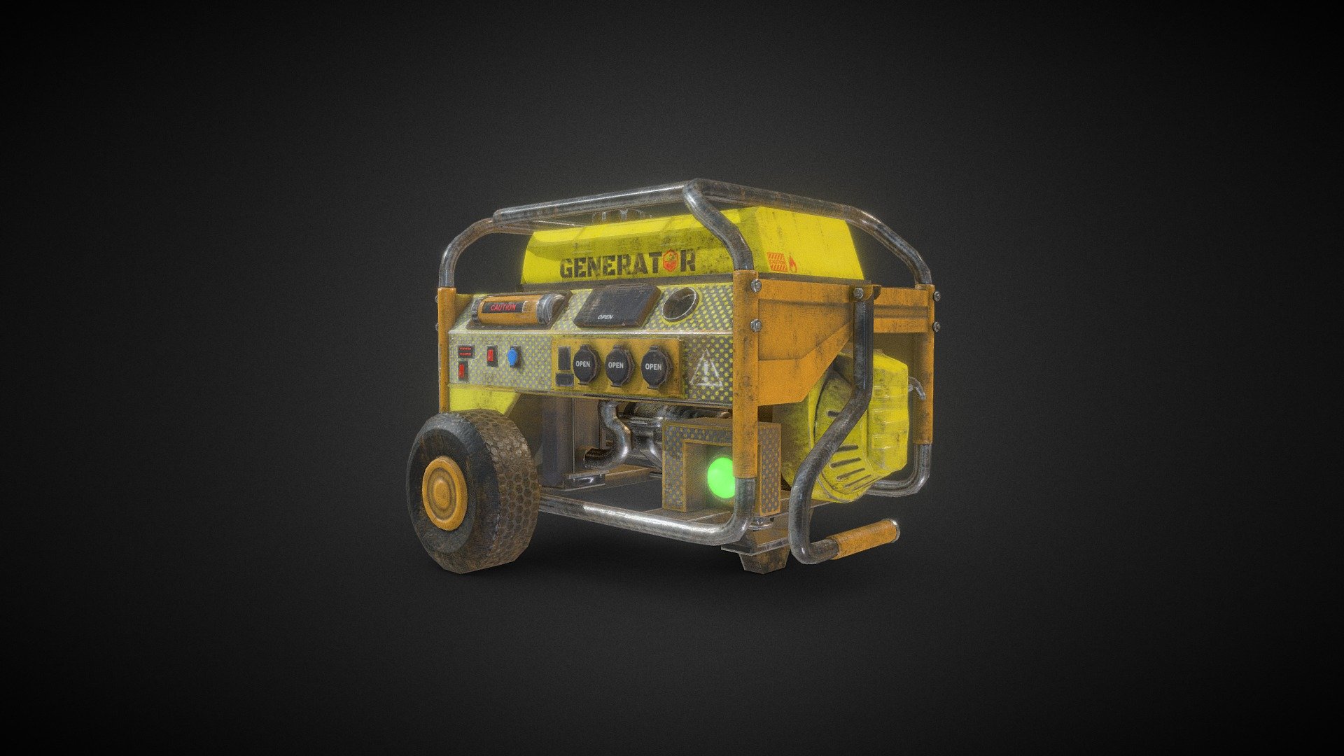 Portable Generator - Download Free 3D model by Alpha One (@alpha_0816 ...