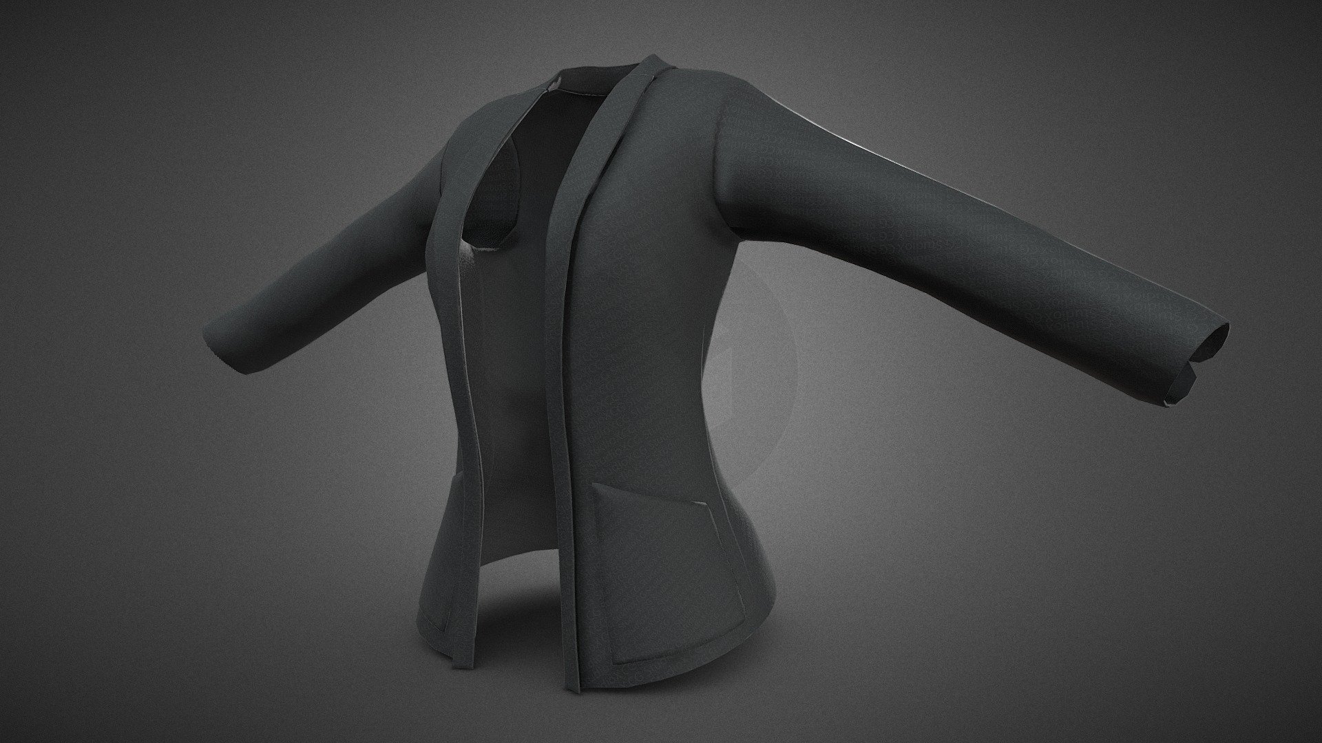 Female Black Jacket Style 2 - Buy Royalty Free 3D model by CG StudioX ...