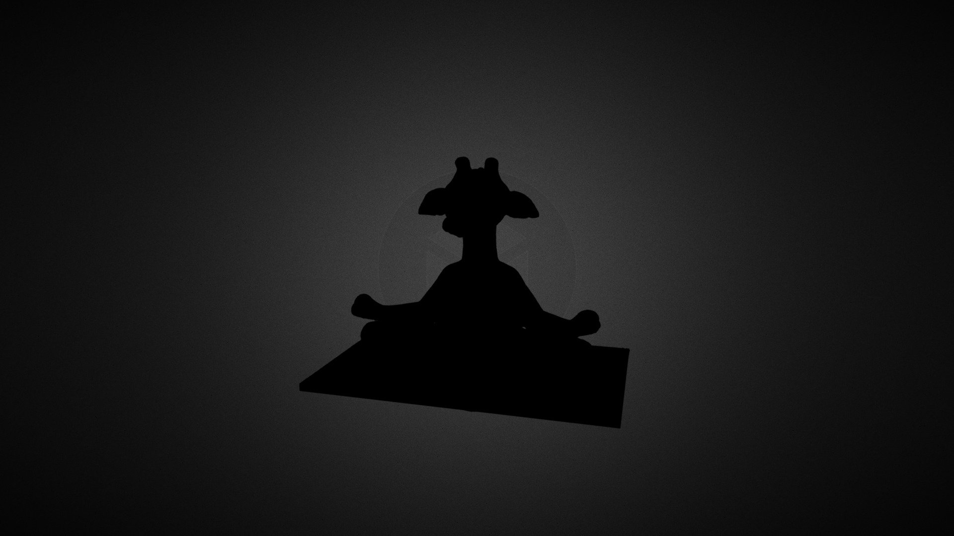 Meditating Giraffe - Download Free 3D model by bamlinden [2228d5d ...