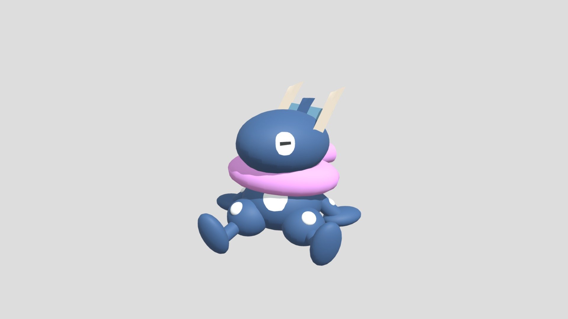 Trey B - Week05 Character Block - Chibi Greninja - Download Free 3D ...