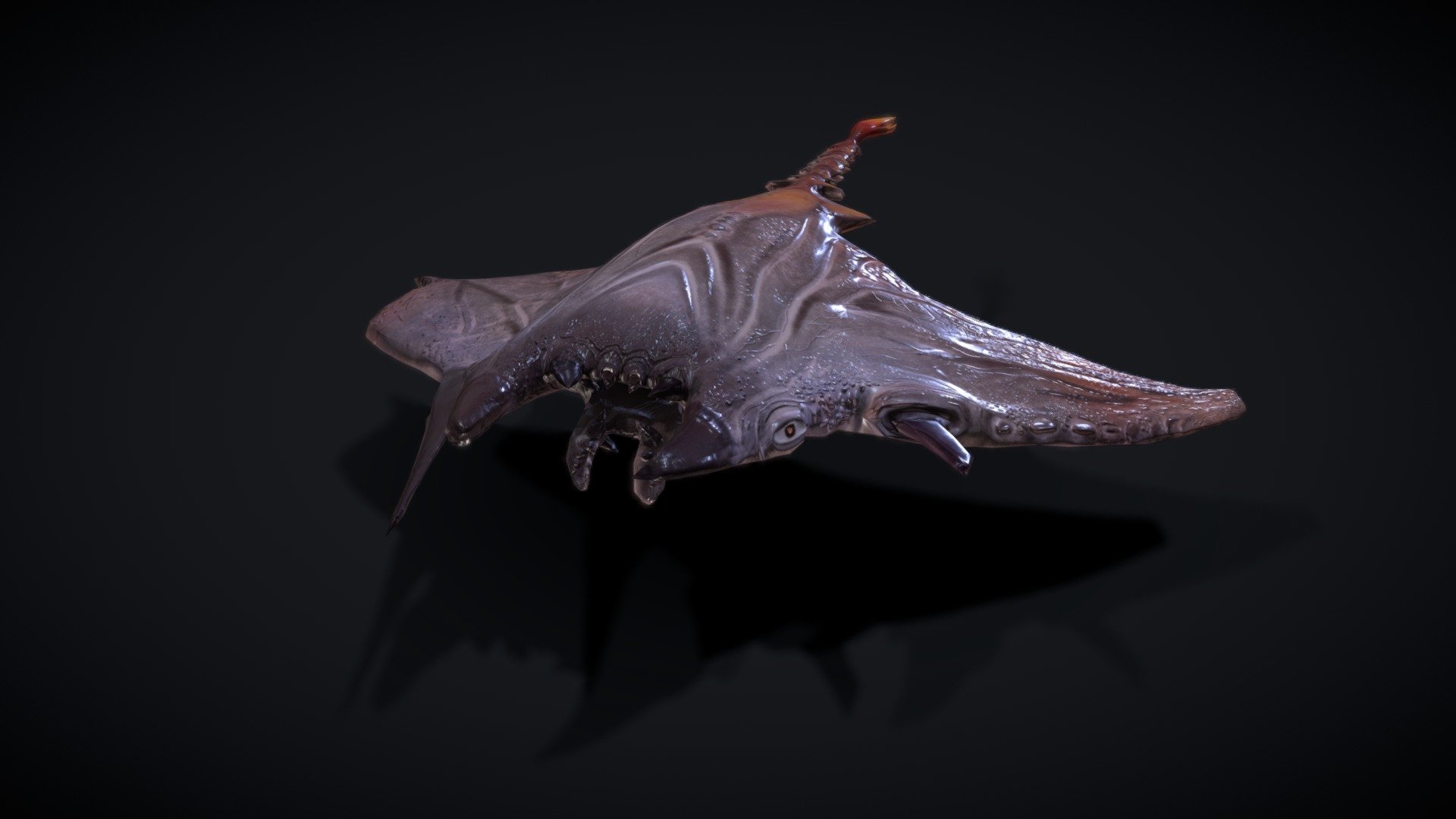 Personal Project - Flying Manta - 3D model by wiksa [222c647] - Sketchfab