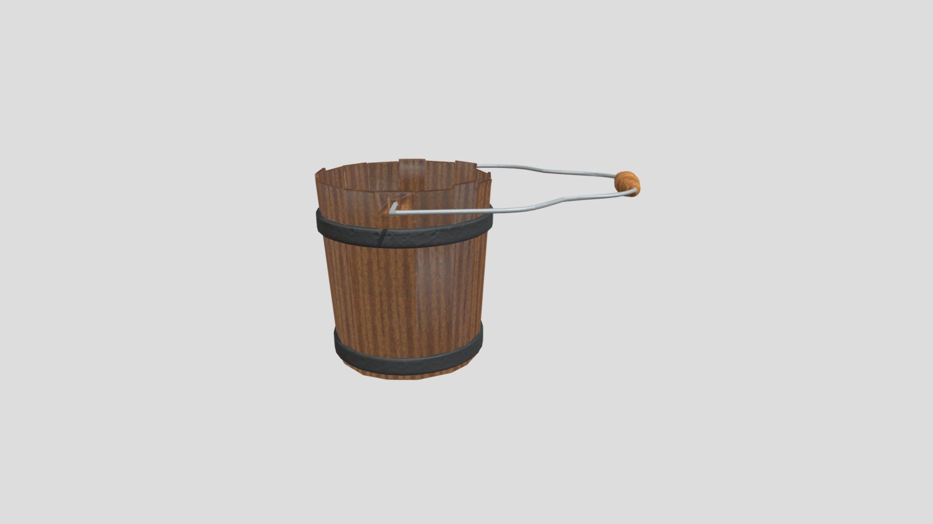 Wood Bucket Prop - 3D model by MattWardJ [22315a3] - Sketchfab