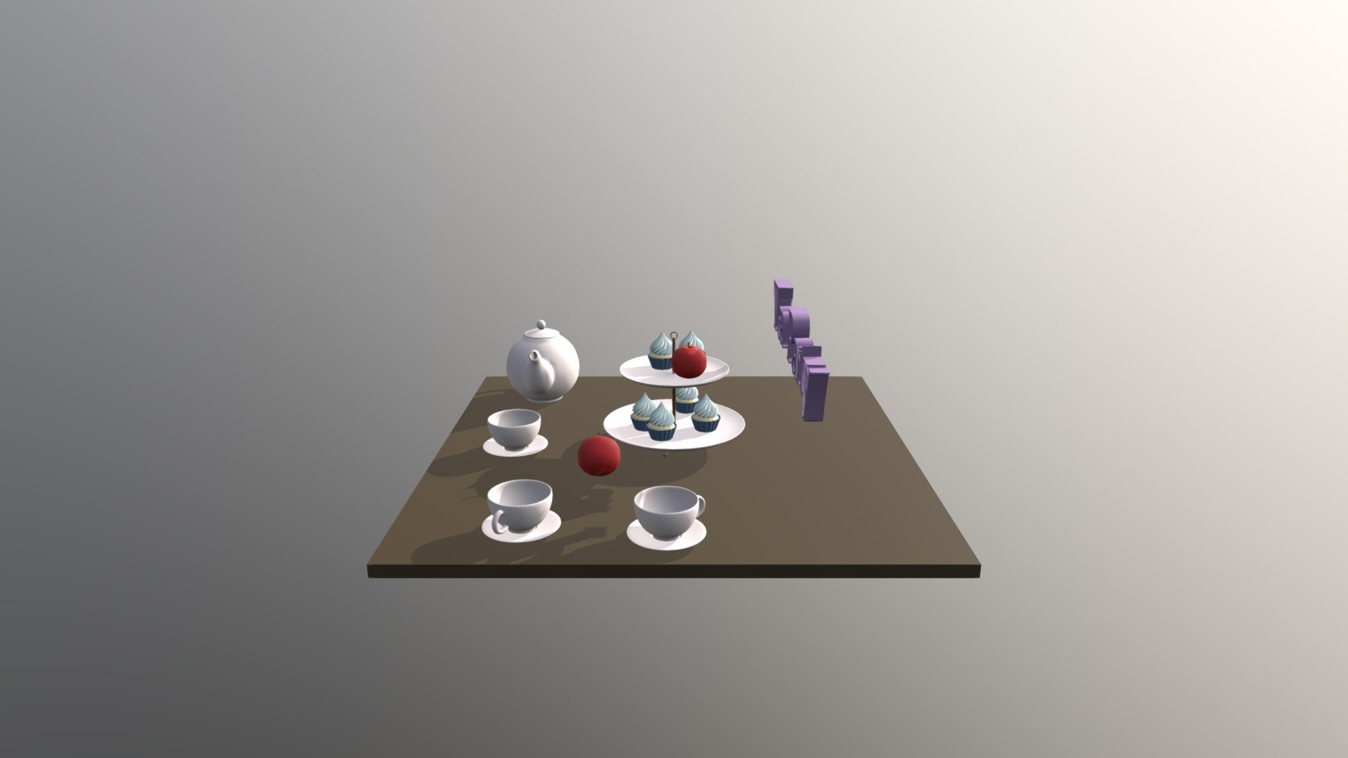 Tea Party - 3D model by Kristiane_skog [2231b5a] - Sketchfab