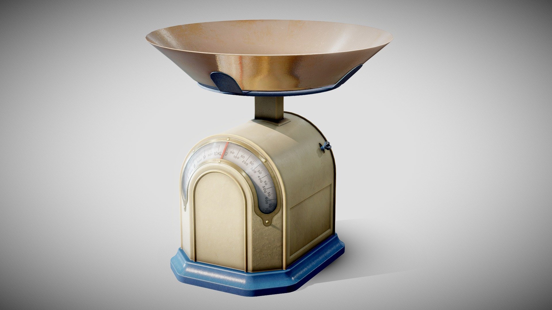 Retro Kitchen Scales 6 color vintage weight da1 - Buy Royalty Free 3D ...
