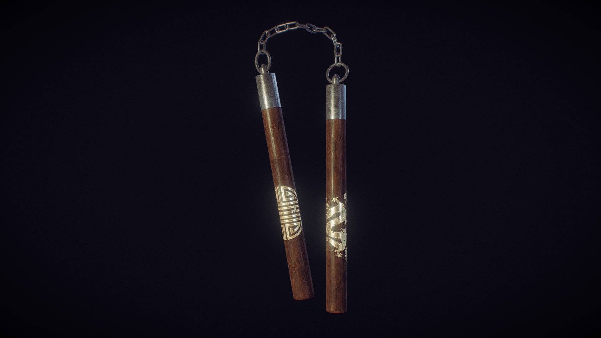 Silver Fire Nunchaku - Download Free 3D model by Fyakin [22369e5 ...