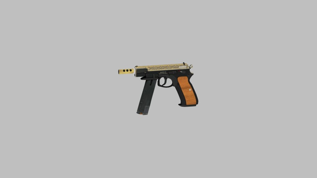 CZ75 Golden Royal - 3D model by xit [2236d9f] - Sketchfab