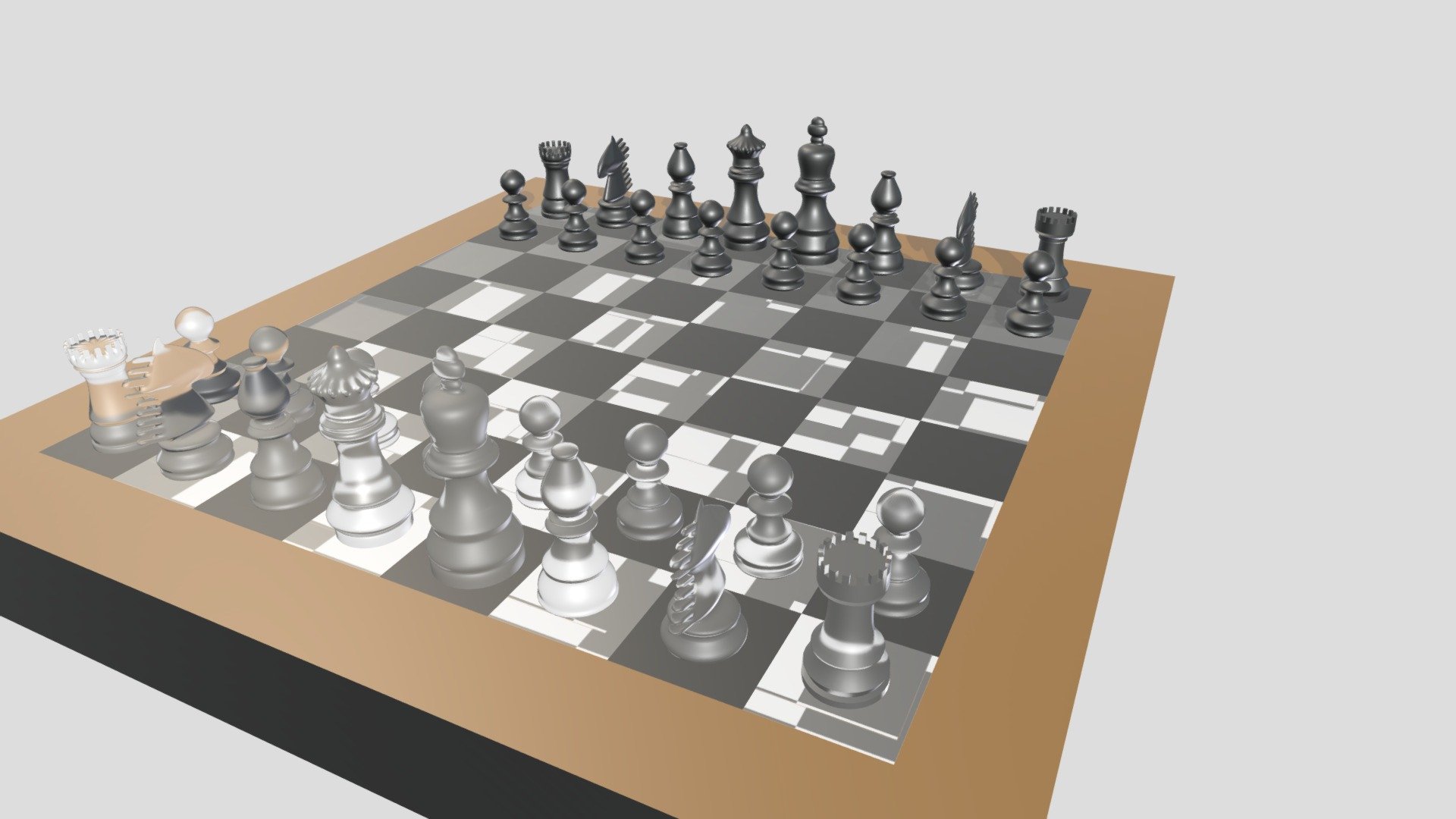 designer chess game - Download Free 3D model by Marco Fischer (@a2e ...