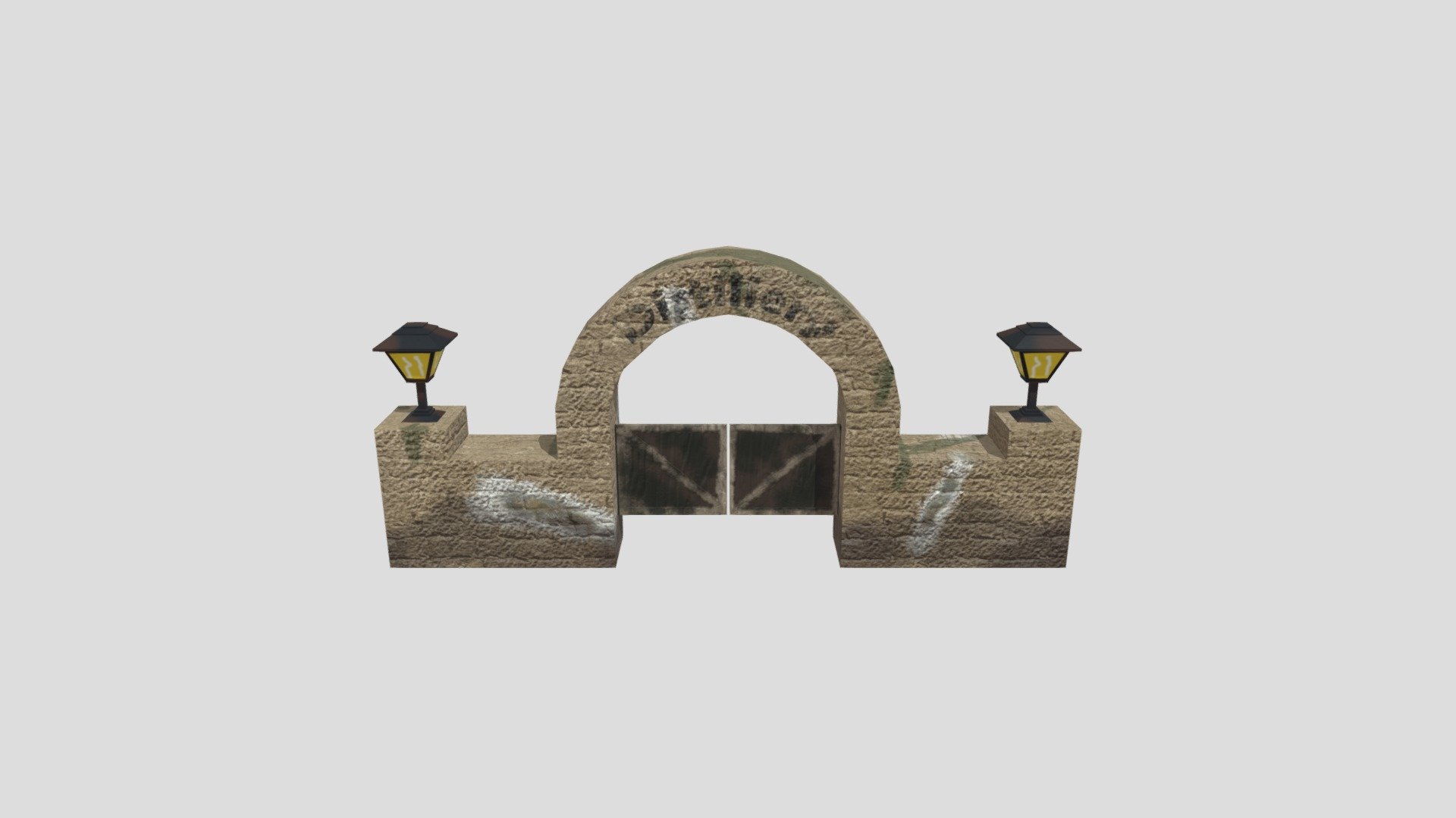 My Gate Textured - Download Free 3D model by spknight [2239299] - Sketchfab