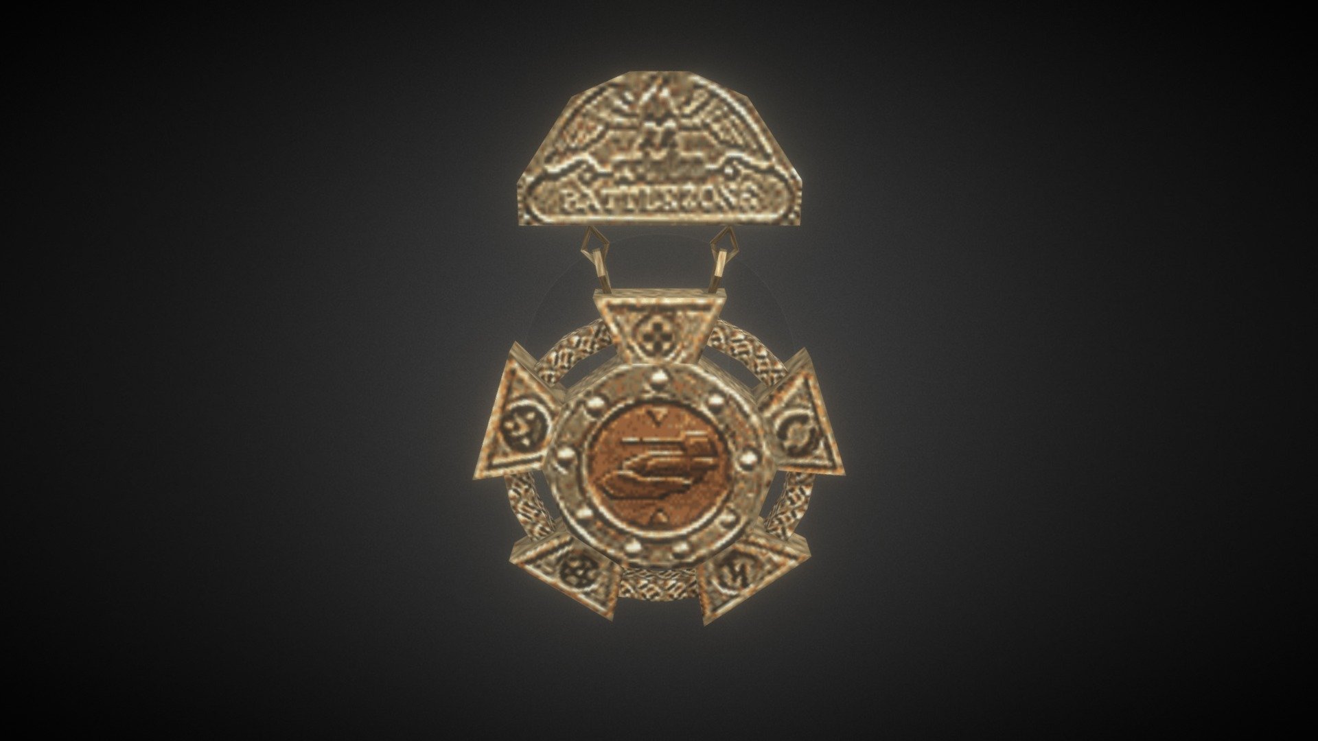 Battlezone Medal - 3D model by nullsoftware [223b2fb] - Sketchfab