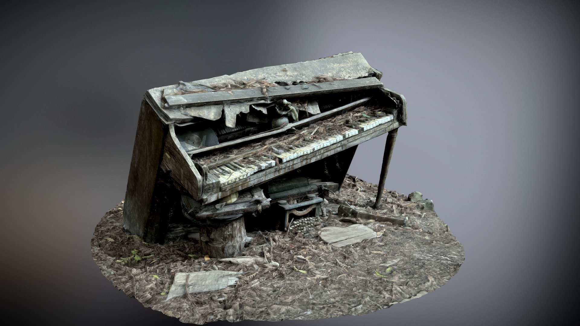3D Scan of a Ruined Piano - Buy Royalty Free 3D model by Austin ...