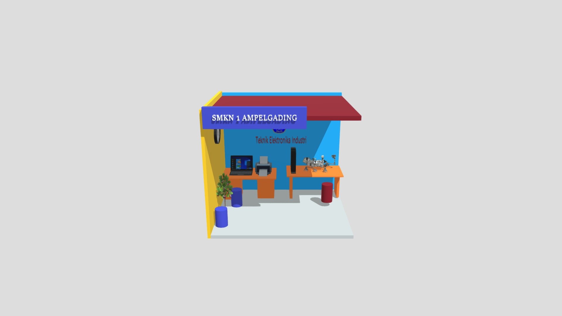 Booth Elind - Download Free 3D model by bangsoy [223d154] - Sketchfab